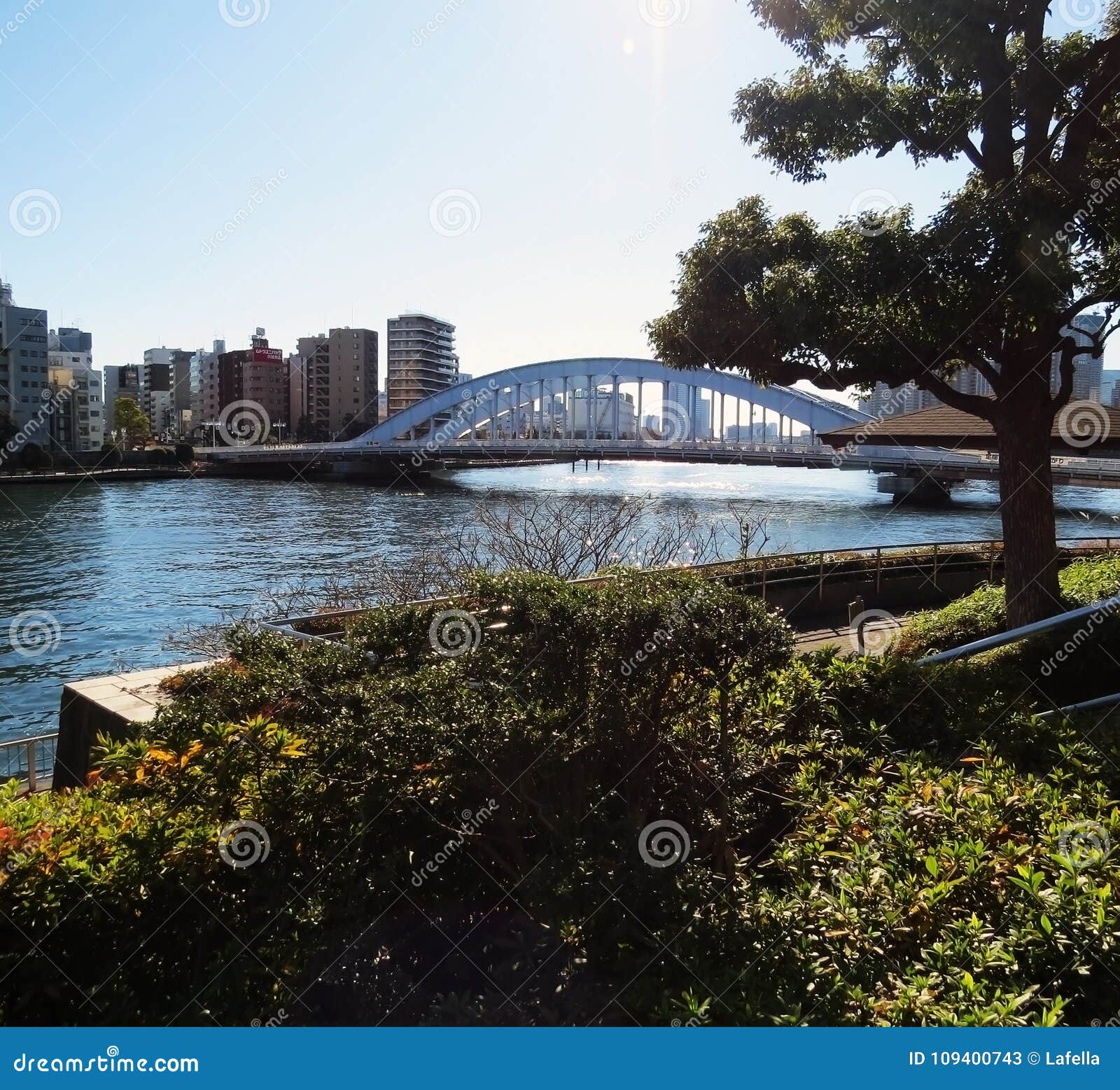 Eitai Bridge Over Sumida River in Tokyo Japan Editorial Stock Photo ...