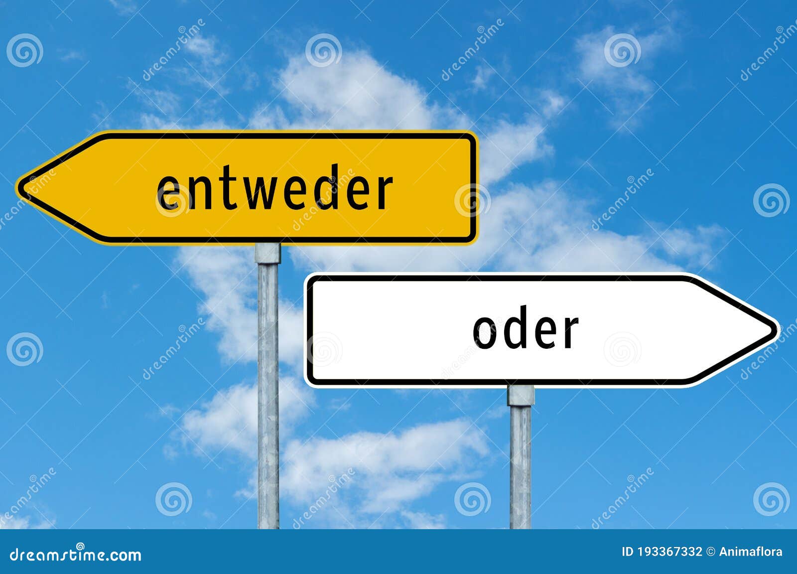 Either/or sign stock photo. Image of confusion, answer - 193367332