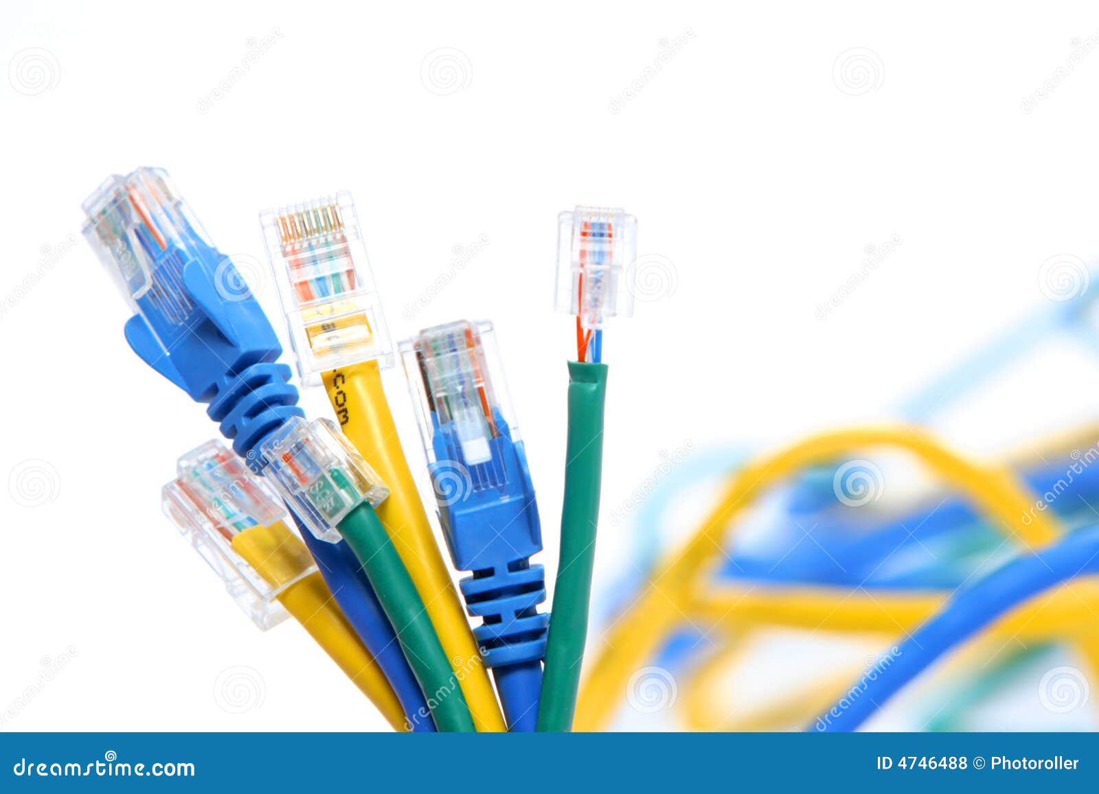 Eithernet Cables stock photo. Image of line, binary, network - 4746488
