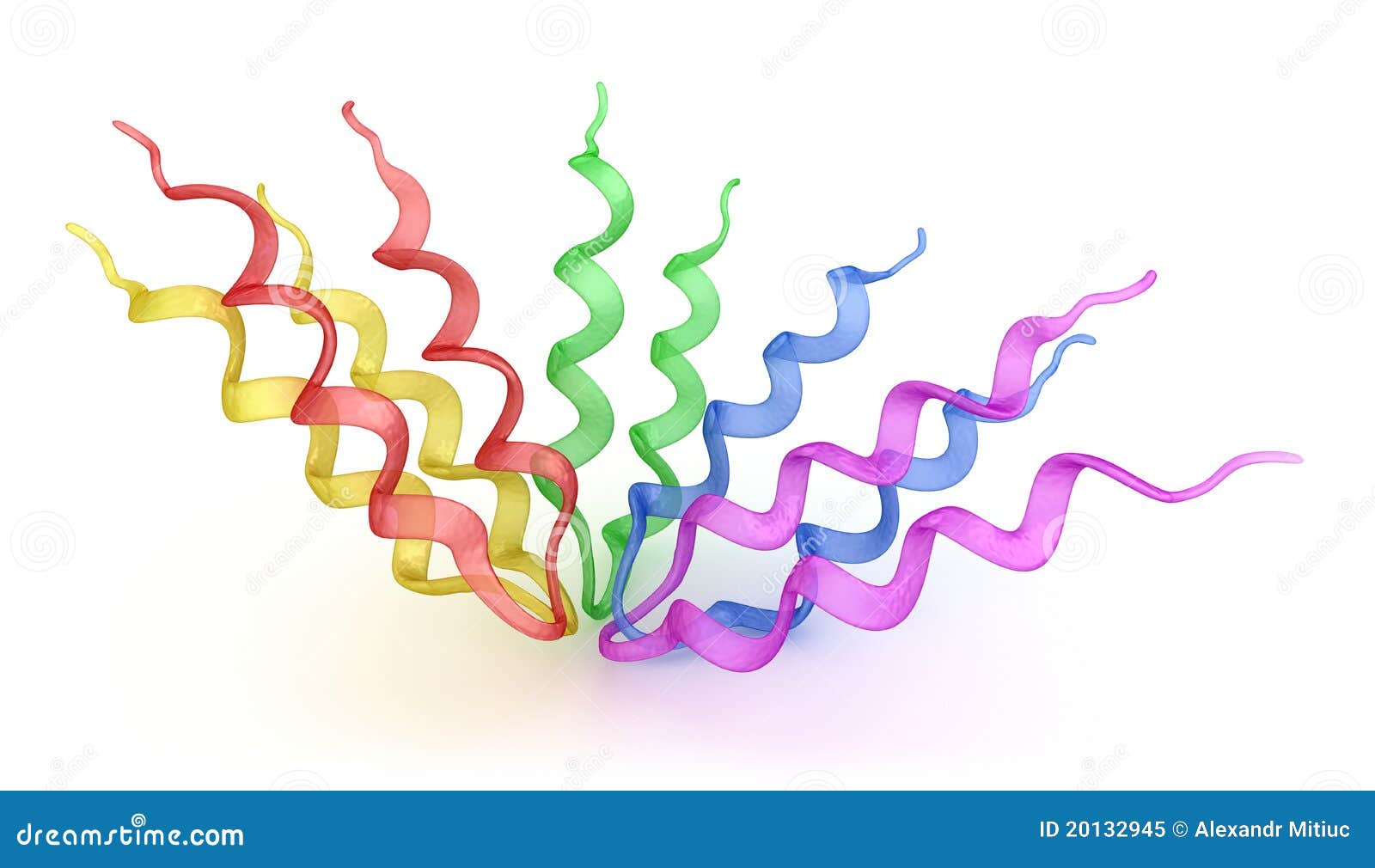 Eiwit 3D model stock illustratie. Illustration of molecuul - 20132945