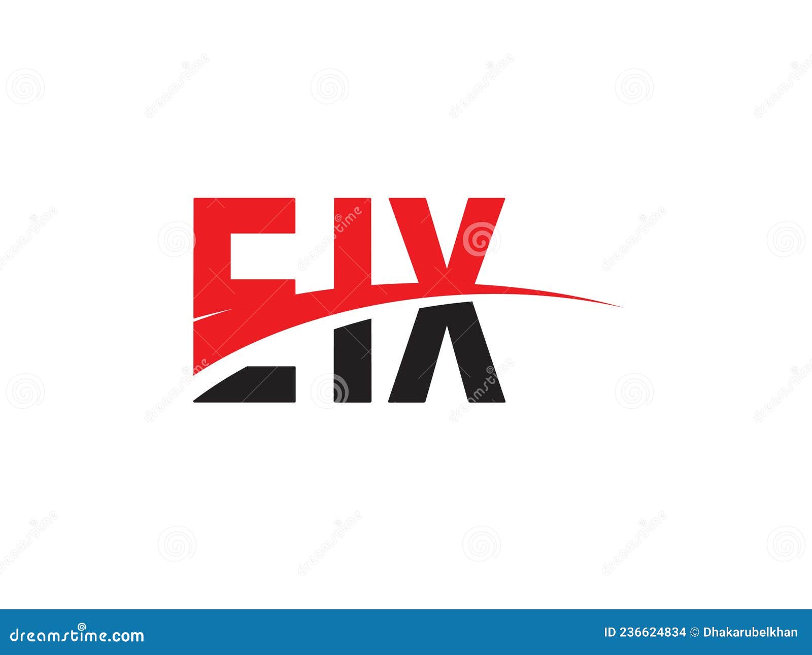 EIX Letter Initial Logo Design Vector Illustration Stock Vector ...
