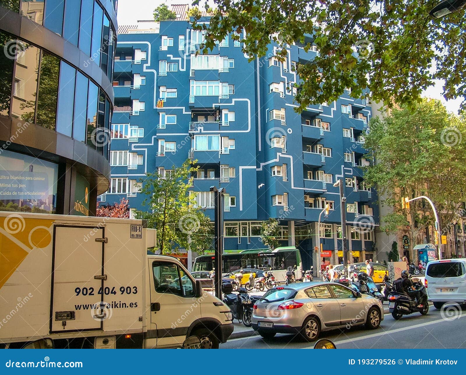 Eixample District of Barcelona in Spain Editorial Photo - Image of ...