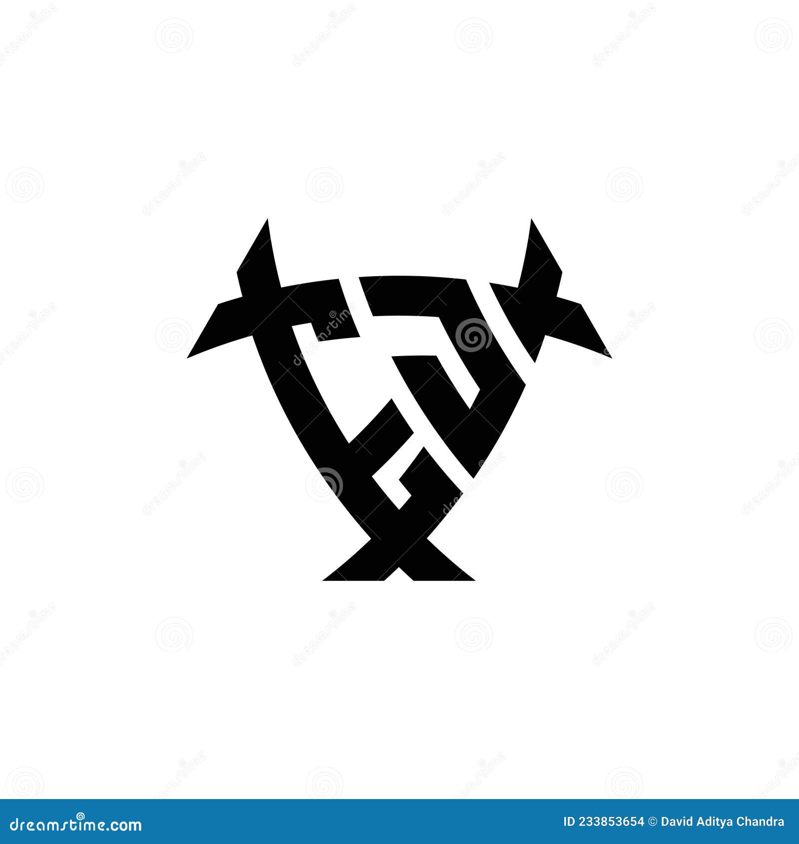 EJ Logo Monogram Triangle Shield Style Stock Vector - Illustration of ...