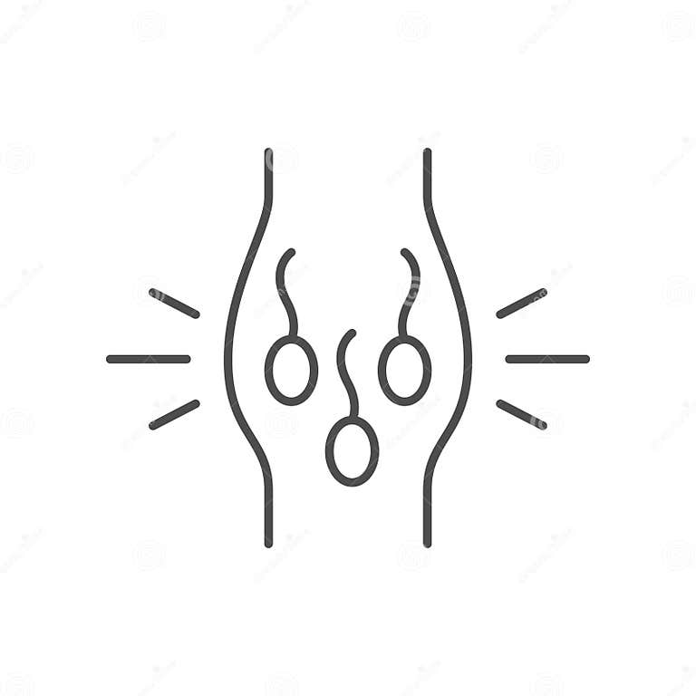 Process line outline icon stock vector. Illustration of procreation ...