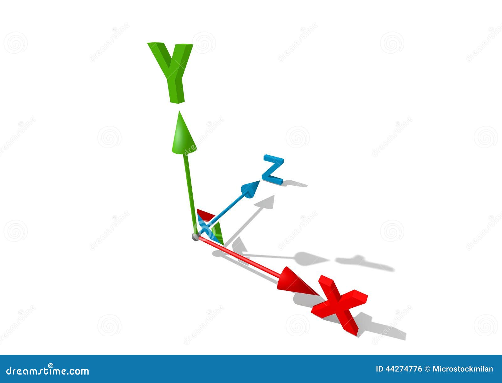 Eje 3d stock de ilustración. Ilustración de modelo, software - 44274776