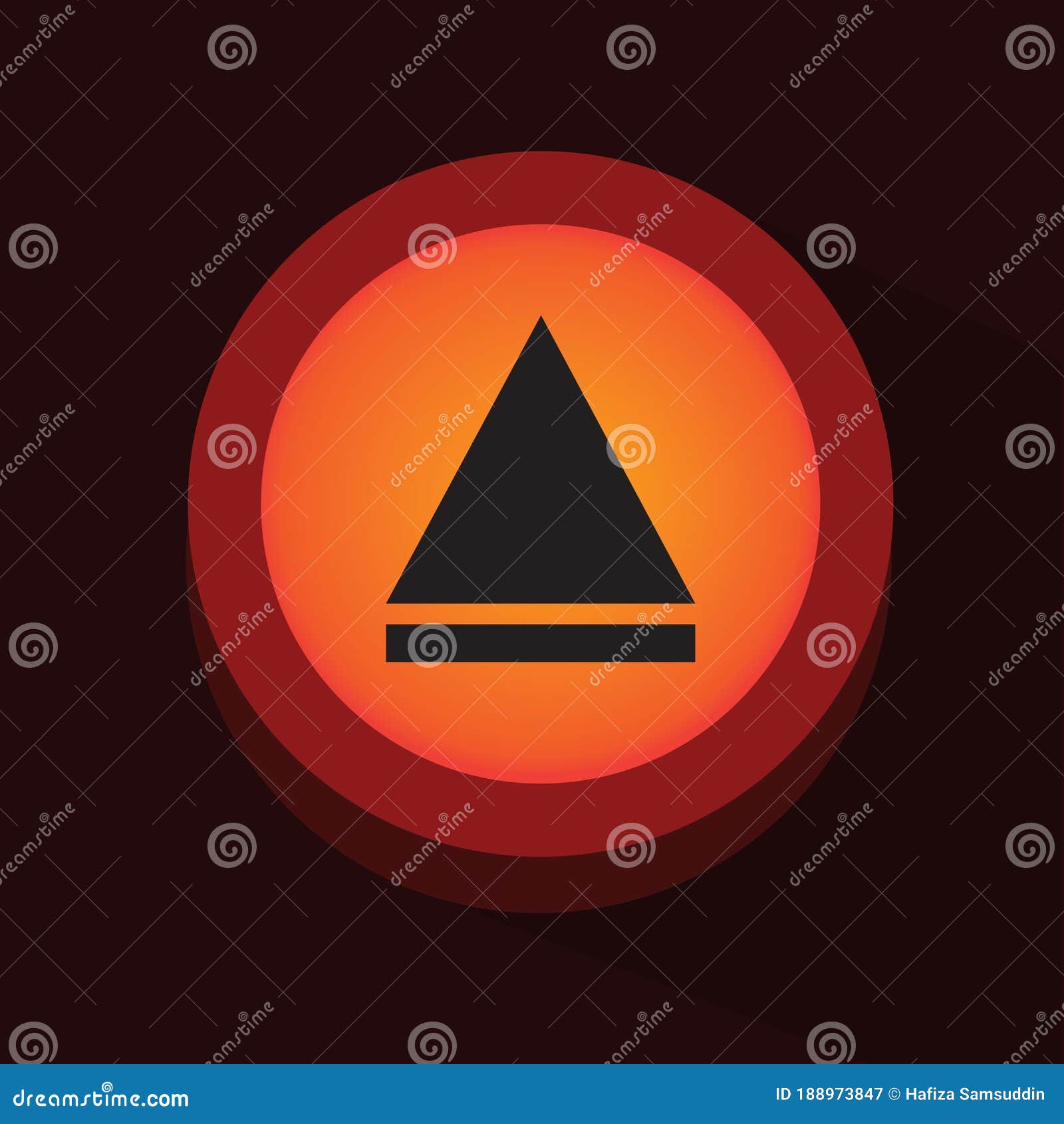 Eject Button. Vector Illustration Decorative Design Stock Vector ...