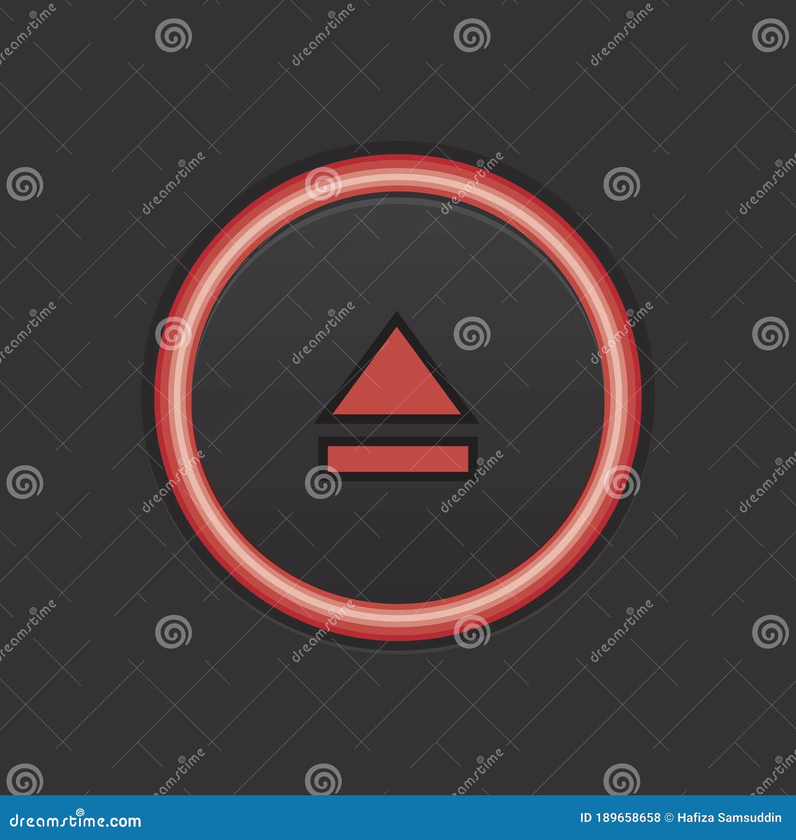 Eject Button. Vector Illustration Decorative Design Stock Vector ...