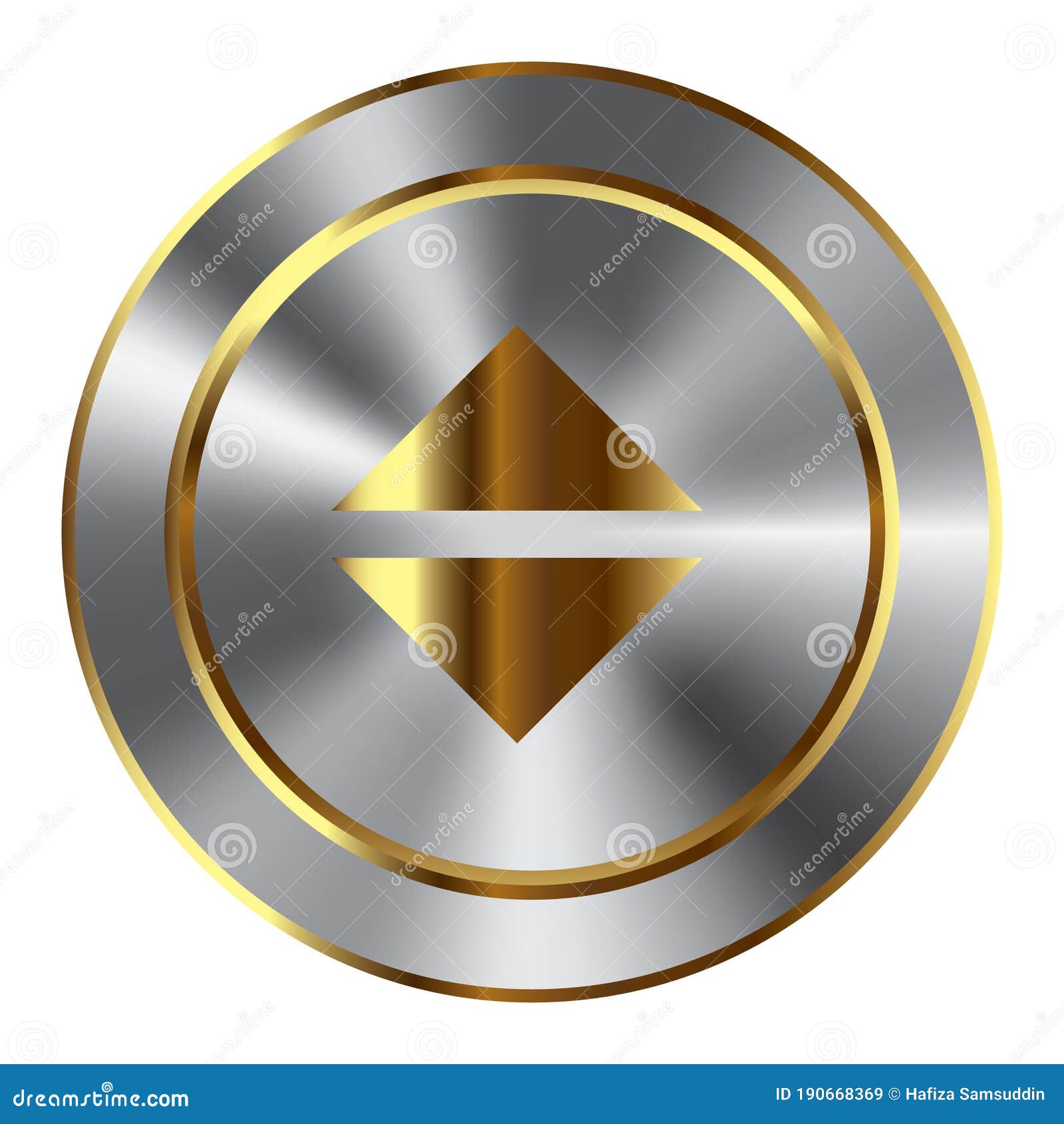 Eject Button Icon. Simple Outline Eject Button Vector Icon. On Black ...