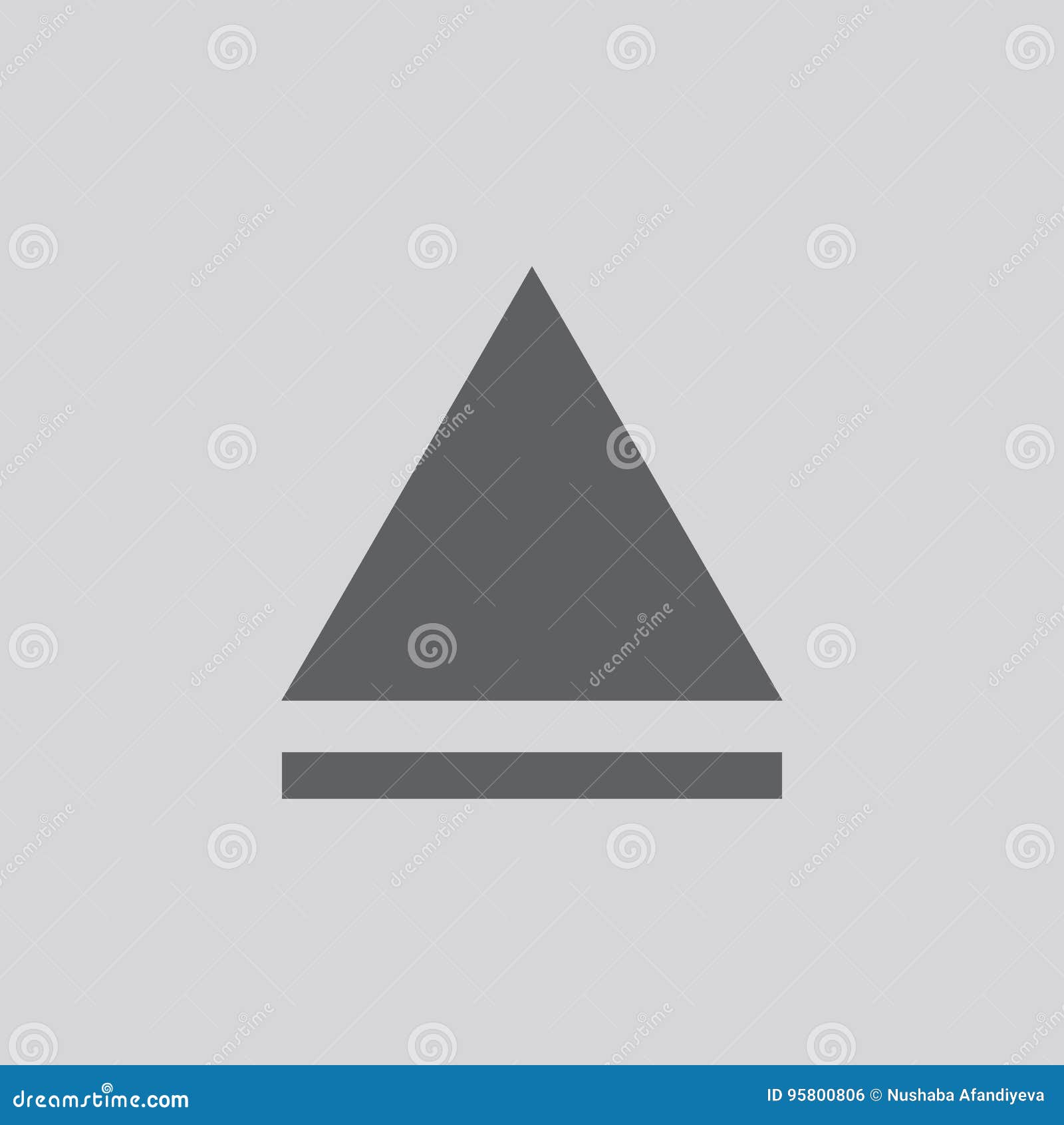 Eject Icon. Isolated Sign Symbol Stock Illustration - Illustration of ...