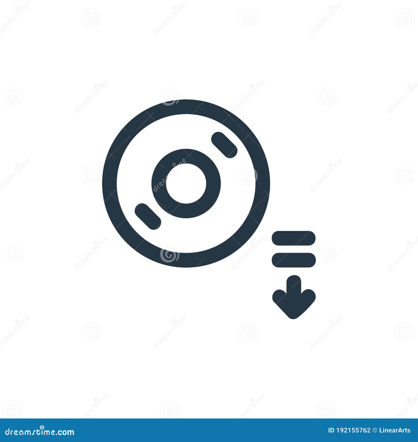 Eject Icon Vector from Disc Tool Line Concept. Thin Line Illustration ...