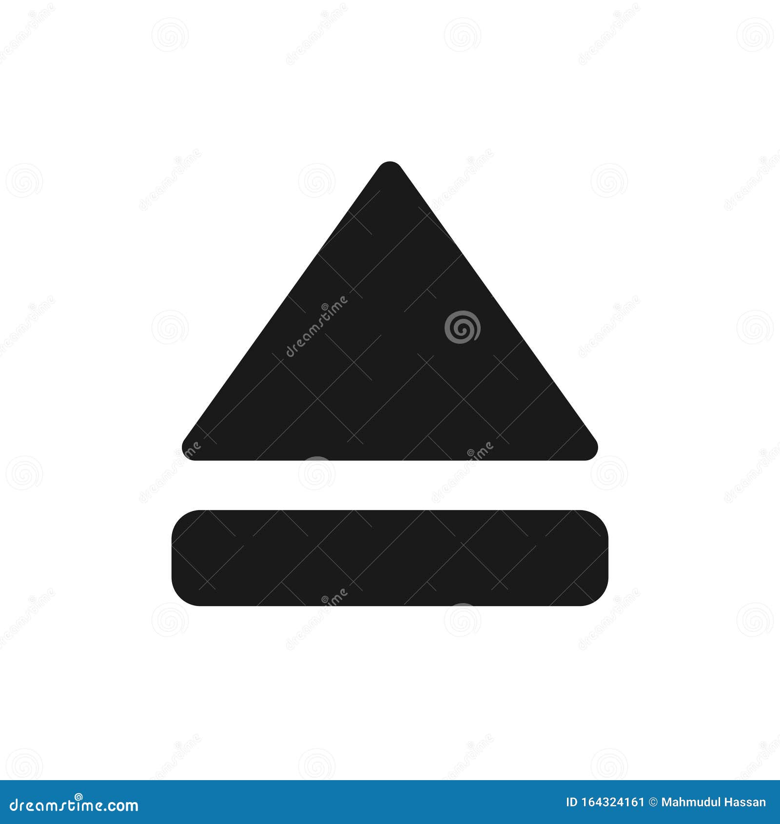 Eject Icon Vector. Flat Eject Symbol, Illustration â€“ Vector Stock Vector - Illustration of ...
