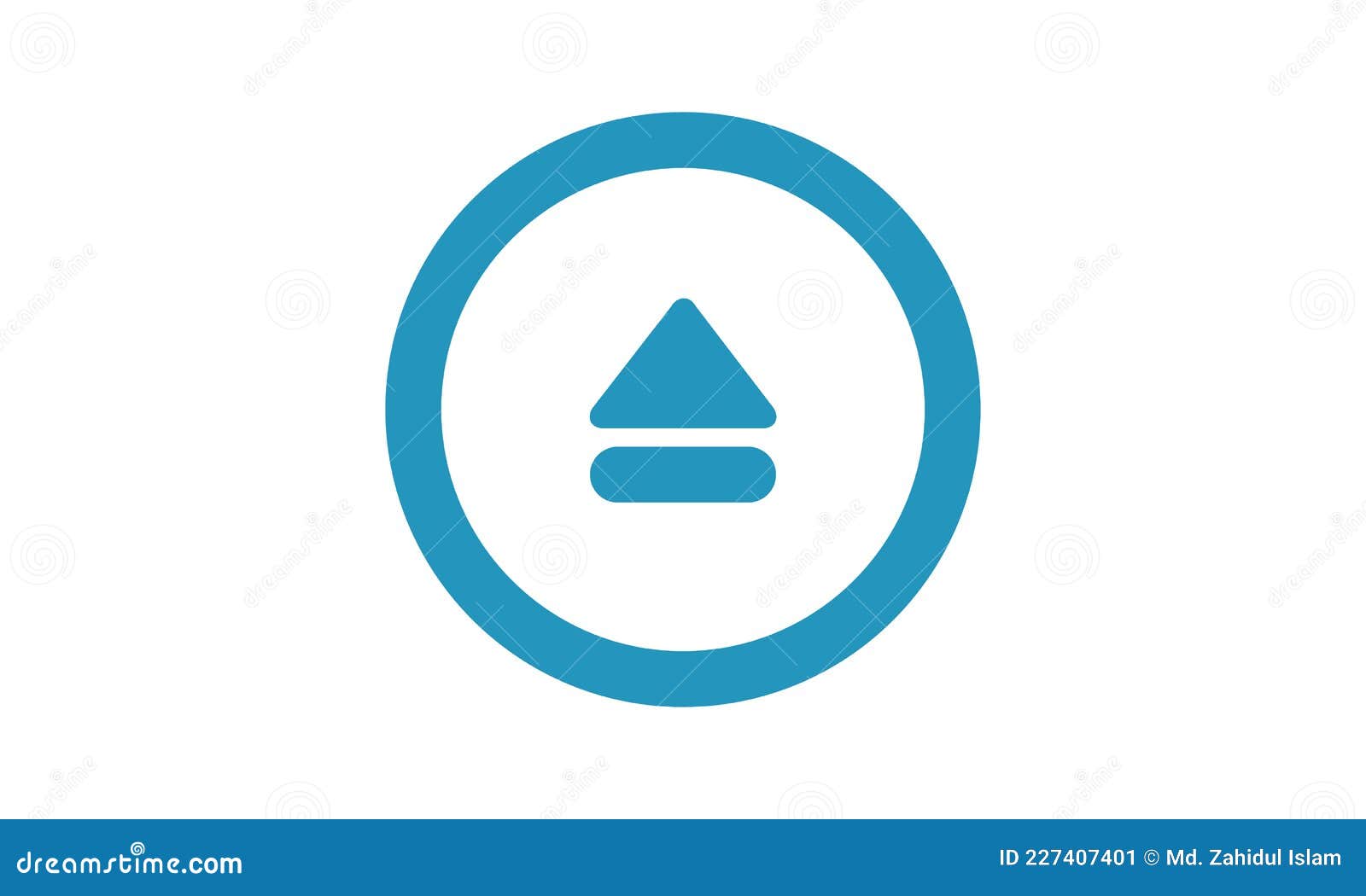 Eject Icon Vector Illustration Design, Flat Eject Icon - Vector Stock ...