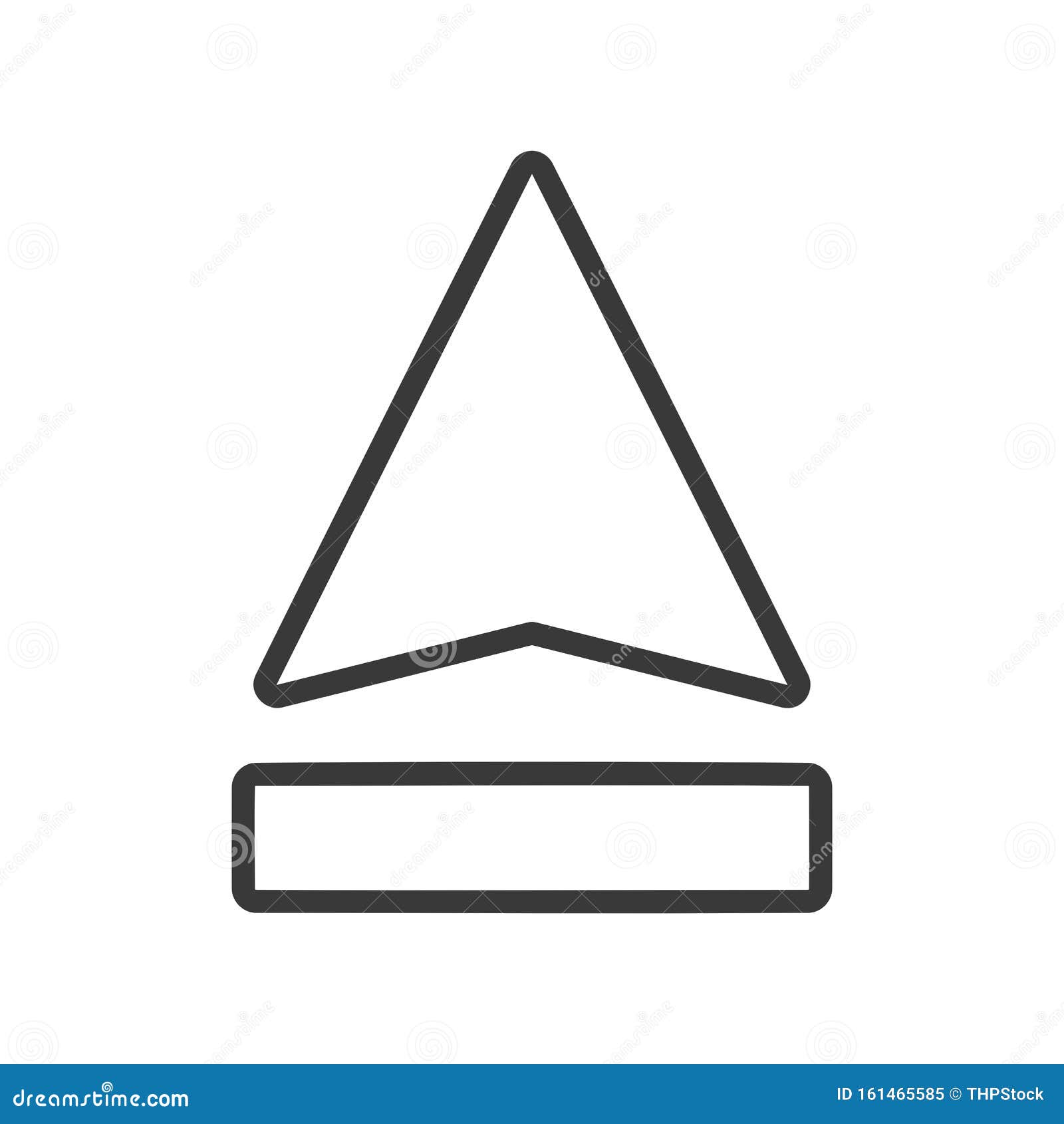 Eject Icon Vector stock vector. Illustration of campaign - 161465585