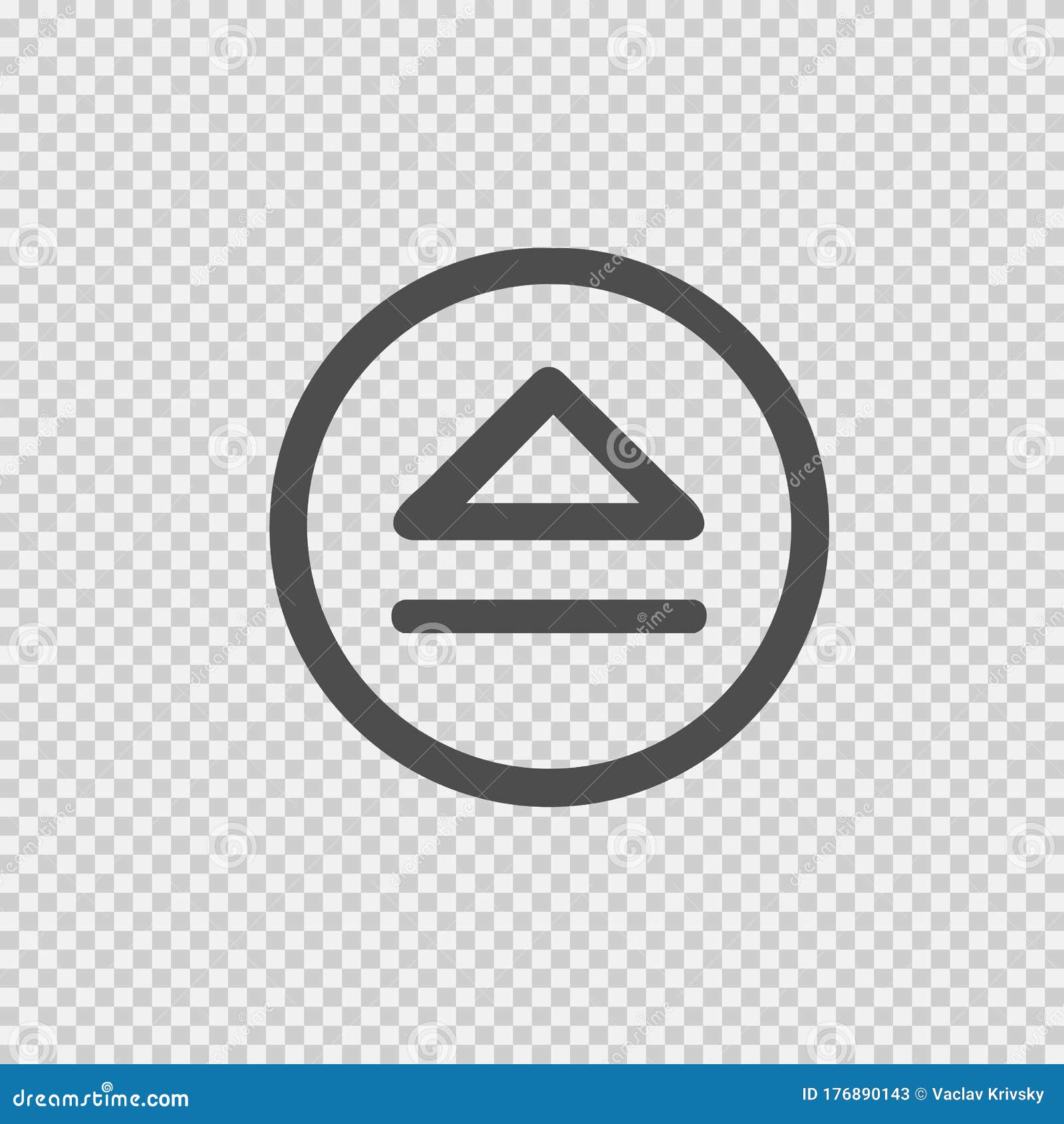 Eject Vector Icon Eps 10. Open Symbol Stock Vector - Illustration of ...