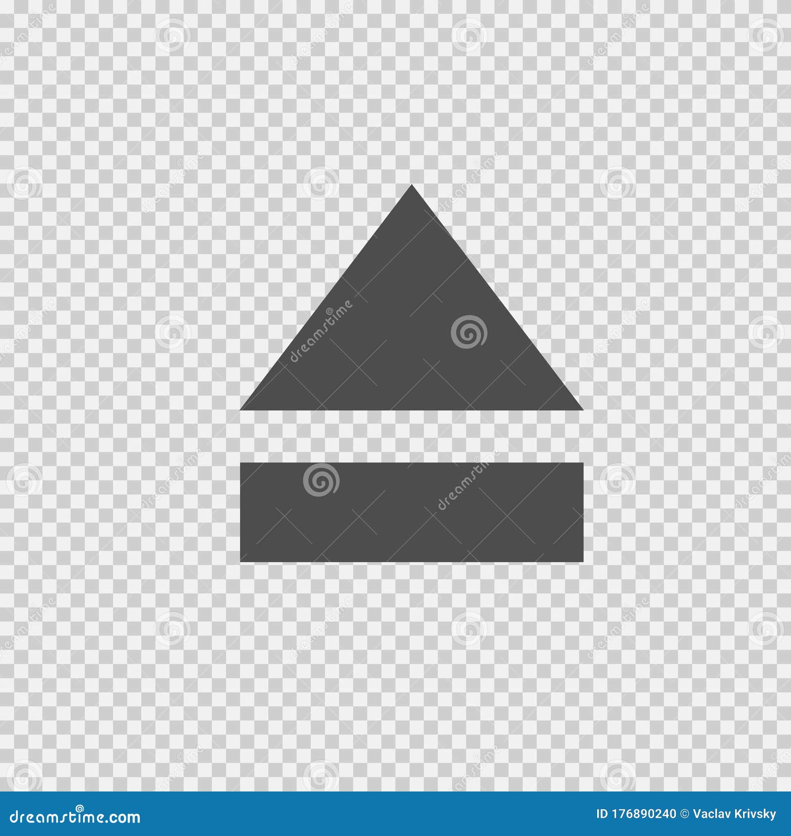 Eject Arrow Button, Icon Cartoon Vector | CartoonDealer.com #260373211