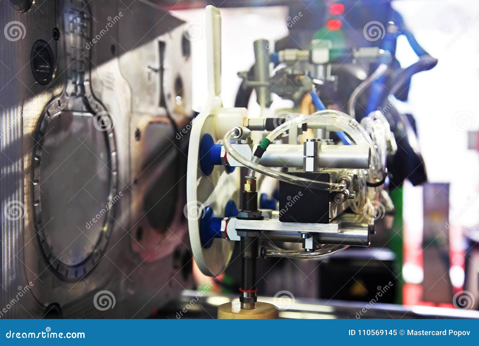 Automatic molding machine stock image. Image of working - 110569145