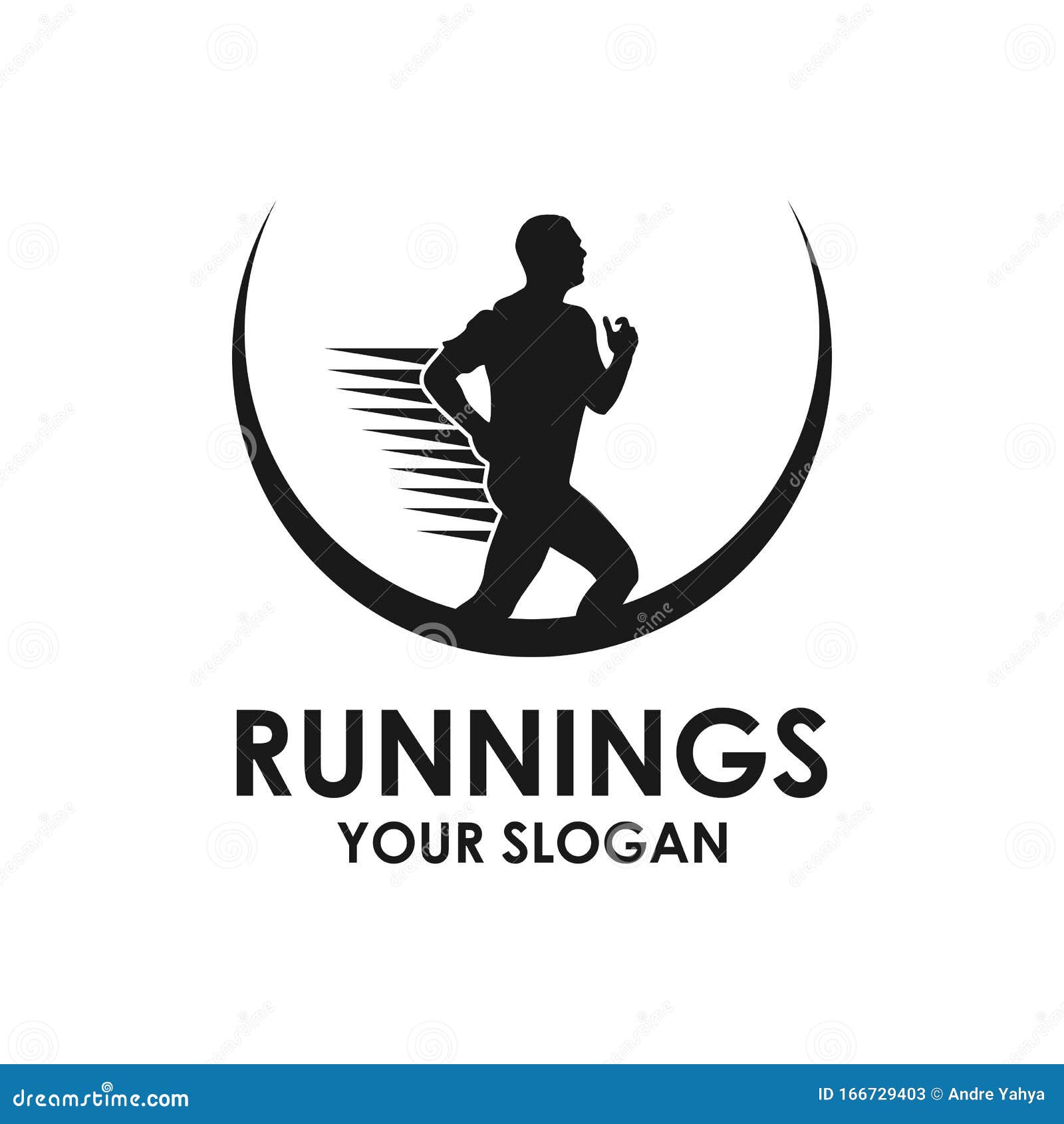 Ejecutar Plantilla De Logotipo Stock de ilustración - Ilustración de ...