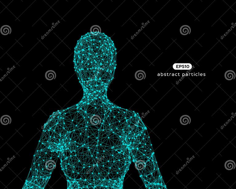 Ejemplo Abstracto Del Vector Del Busto Humano Ilustración del Vector ...
