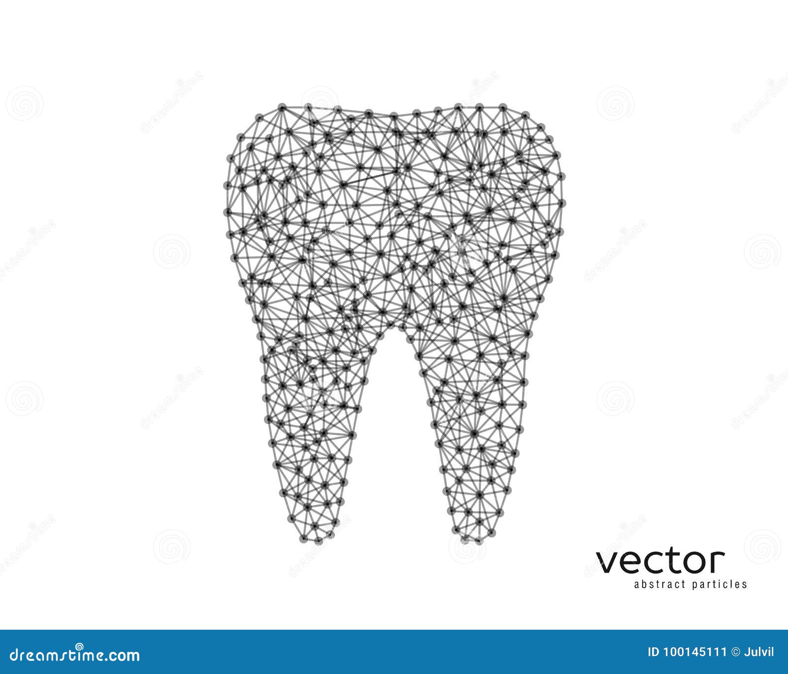 Ejemplo Abstracto Del Vector Del Diente Ilustración del Vector ...