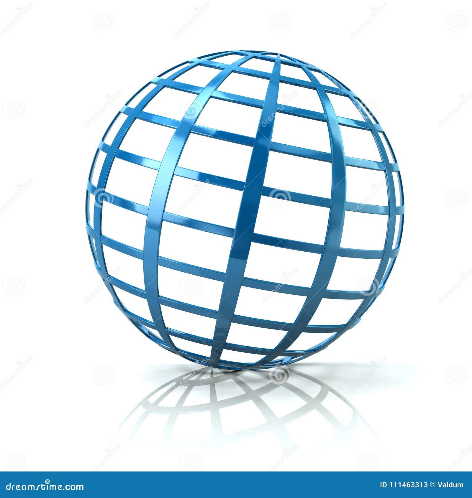 Ejemplo Azul Del Icono 3d Del Globo Stock de ilustración - Ilustración ...