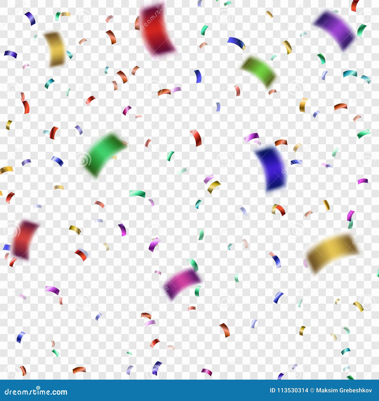 Ejemplo Colorido Del Vector Del Confeti Ilustración del Vector ...