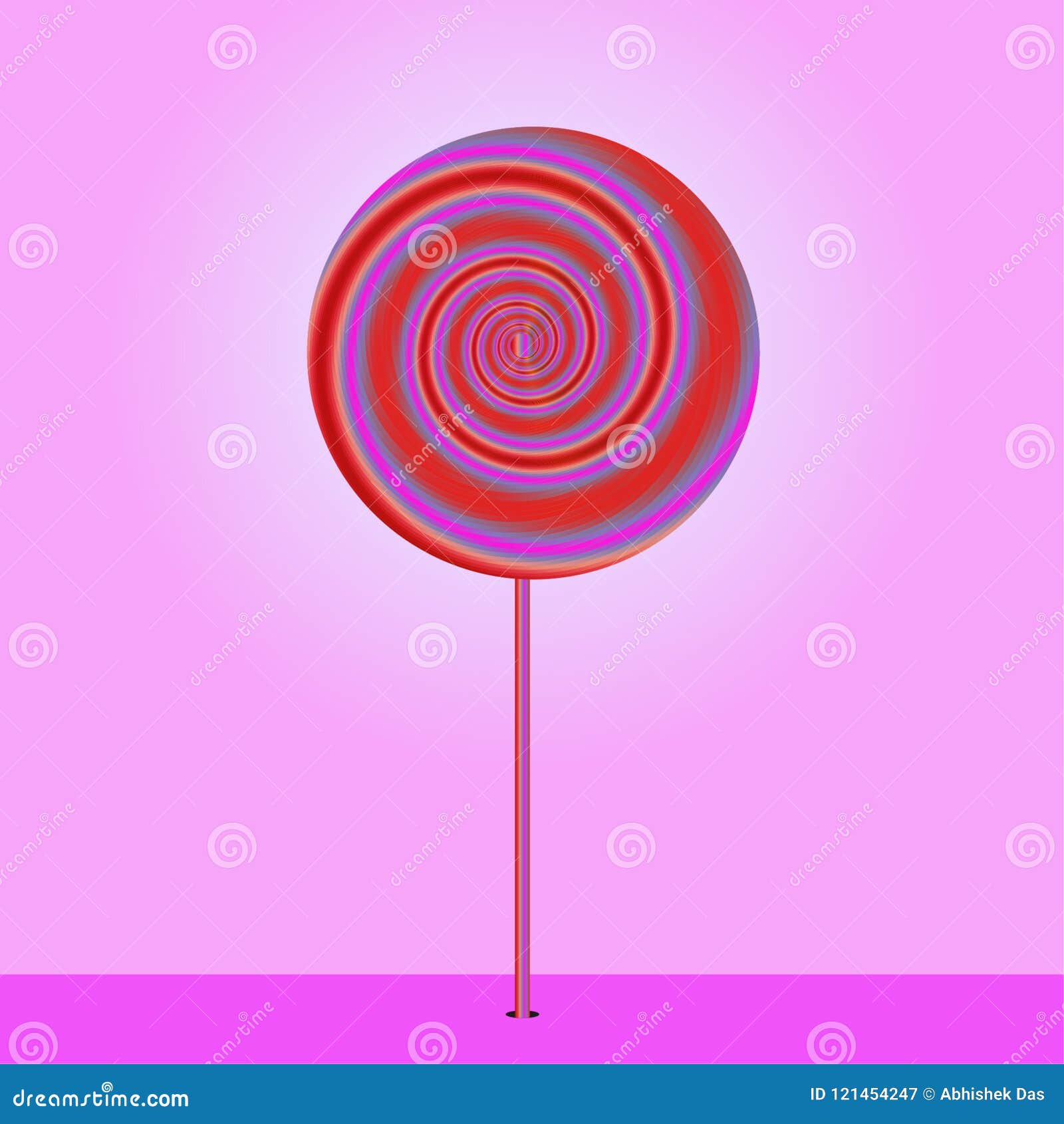 Ejemplo Complejo Del Vector De Una Piruleta Colorida Stock de ...