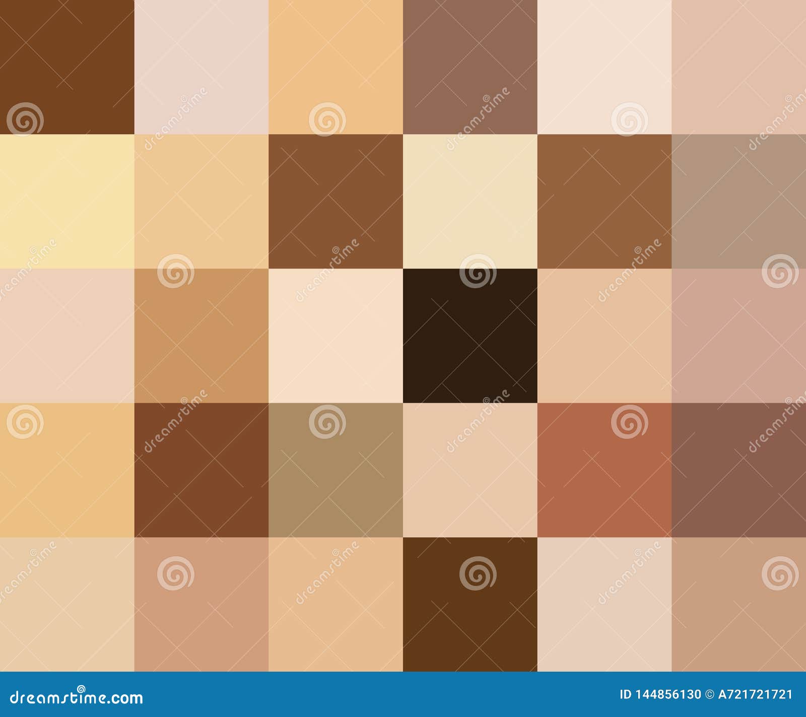 Ejemplo Creativo Del Sistema Humano De La Paleta De Colores Del Tono De
