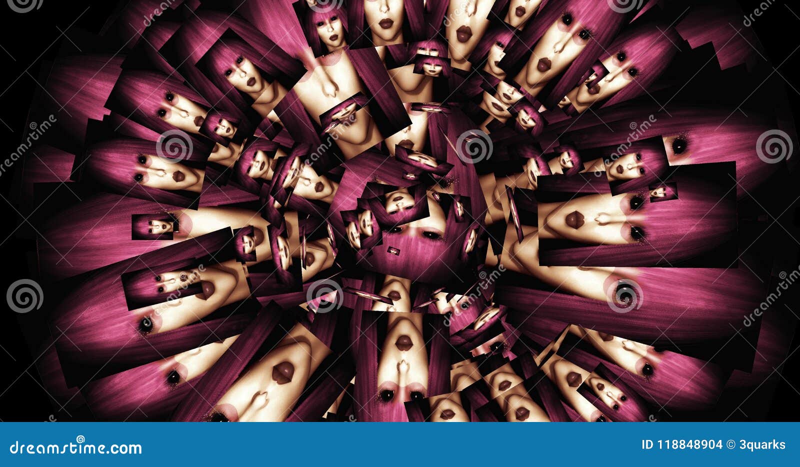 Ejemplo 3d De Caras De Hadas Stock de ilustración - Ilustración de ...