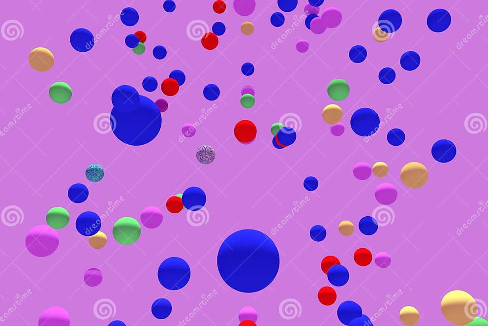 Ejemplo 3d De Esferas De Cernido Numerosas Stock de ilustración ...