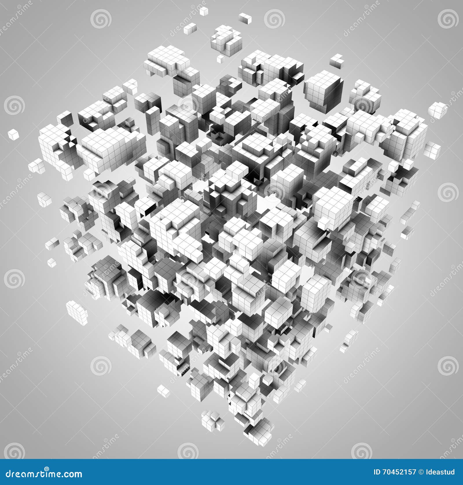 Ejemplo 3D Del Modelo Tridimensional Stock de ilustración - Ilustración ...