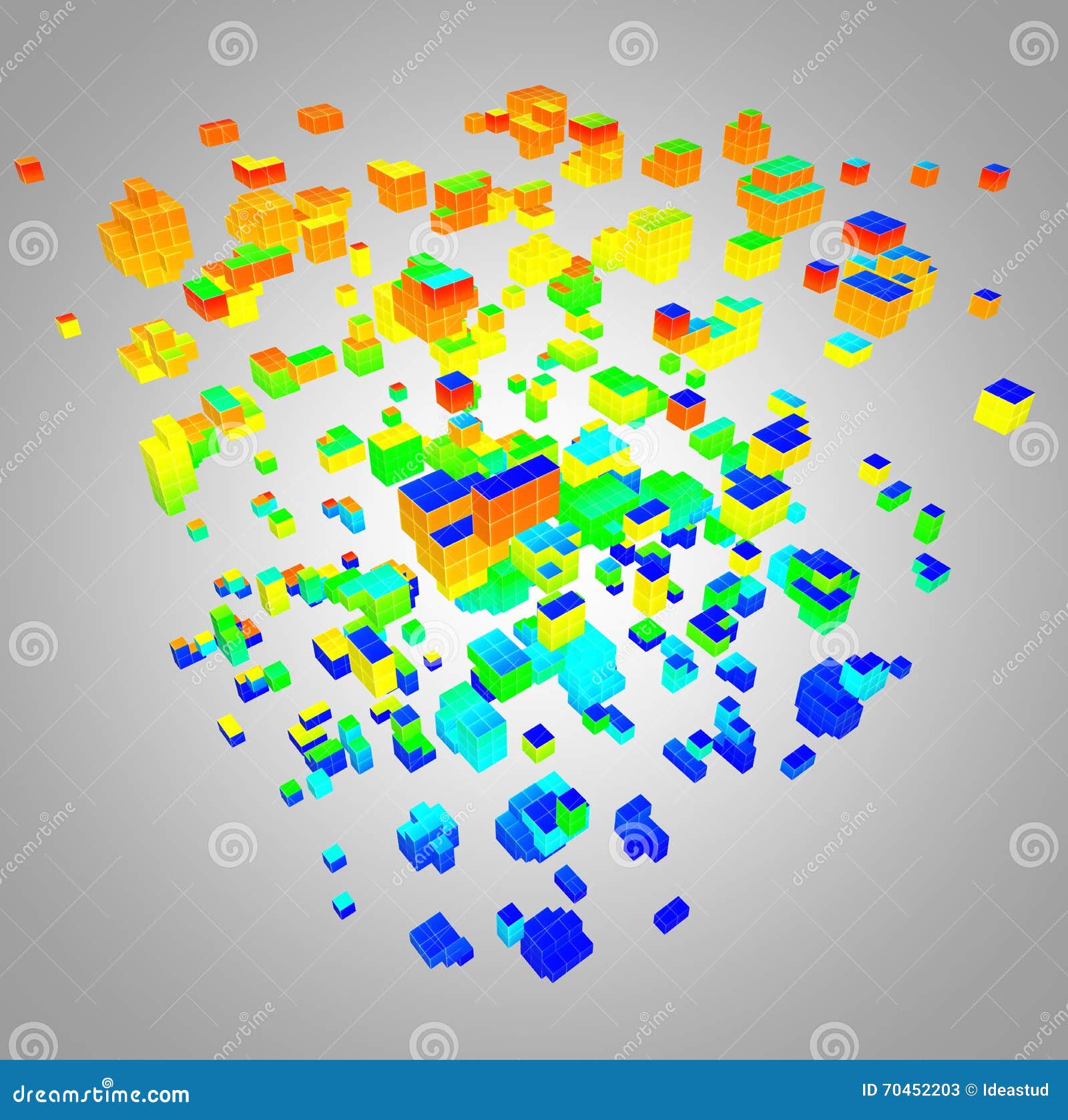 Ejemplo 3D Del Modelo Tridimensional Stock de ilustración - Ilustración ...