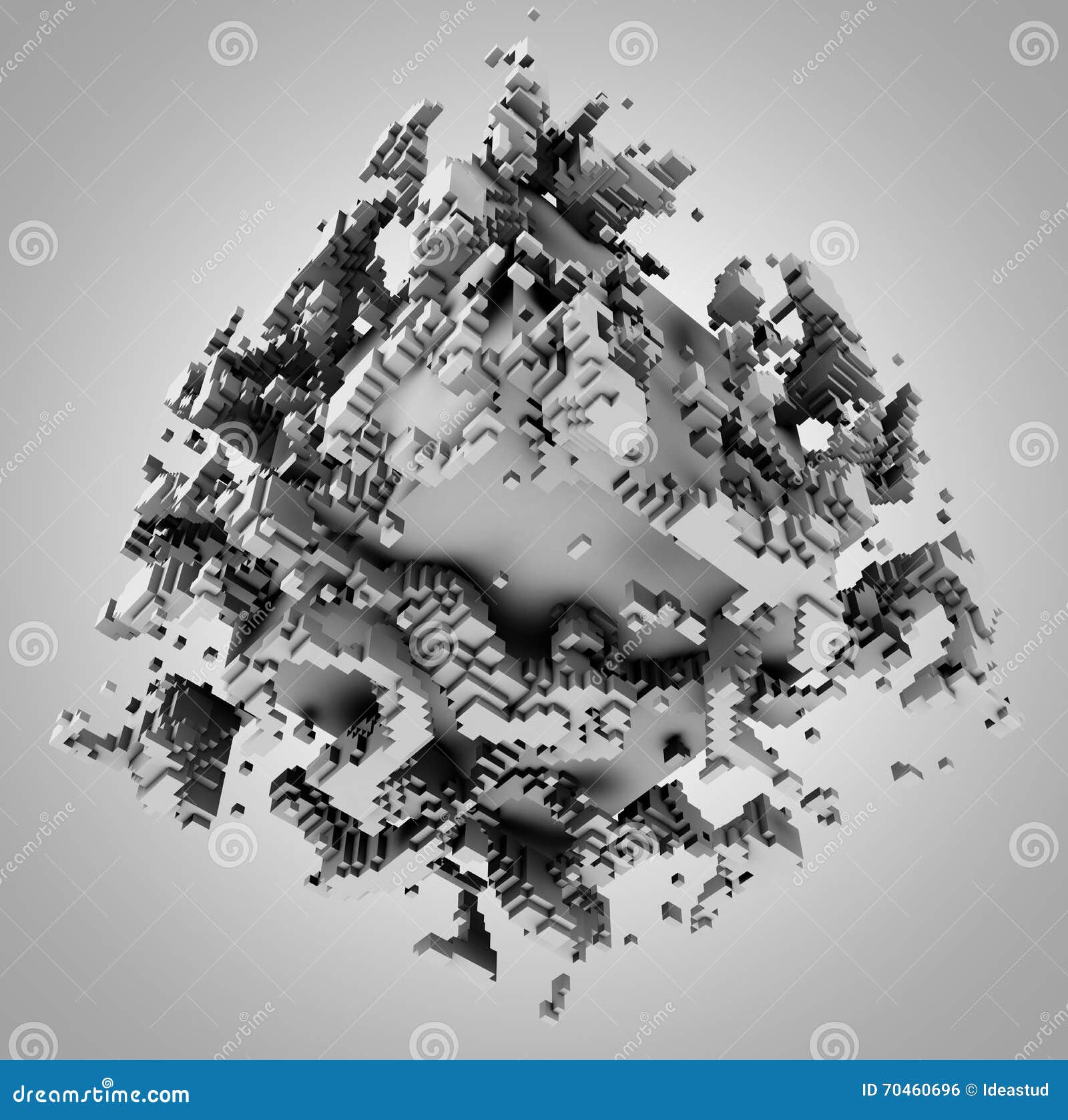 Ejemplo 3D Del Modelo Tridimensional Stock de ilustración - Ilustración ...