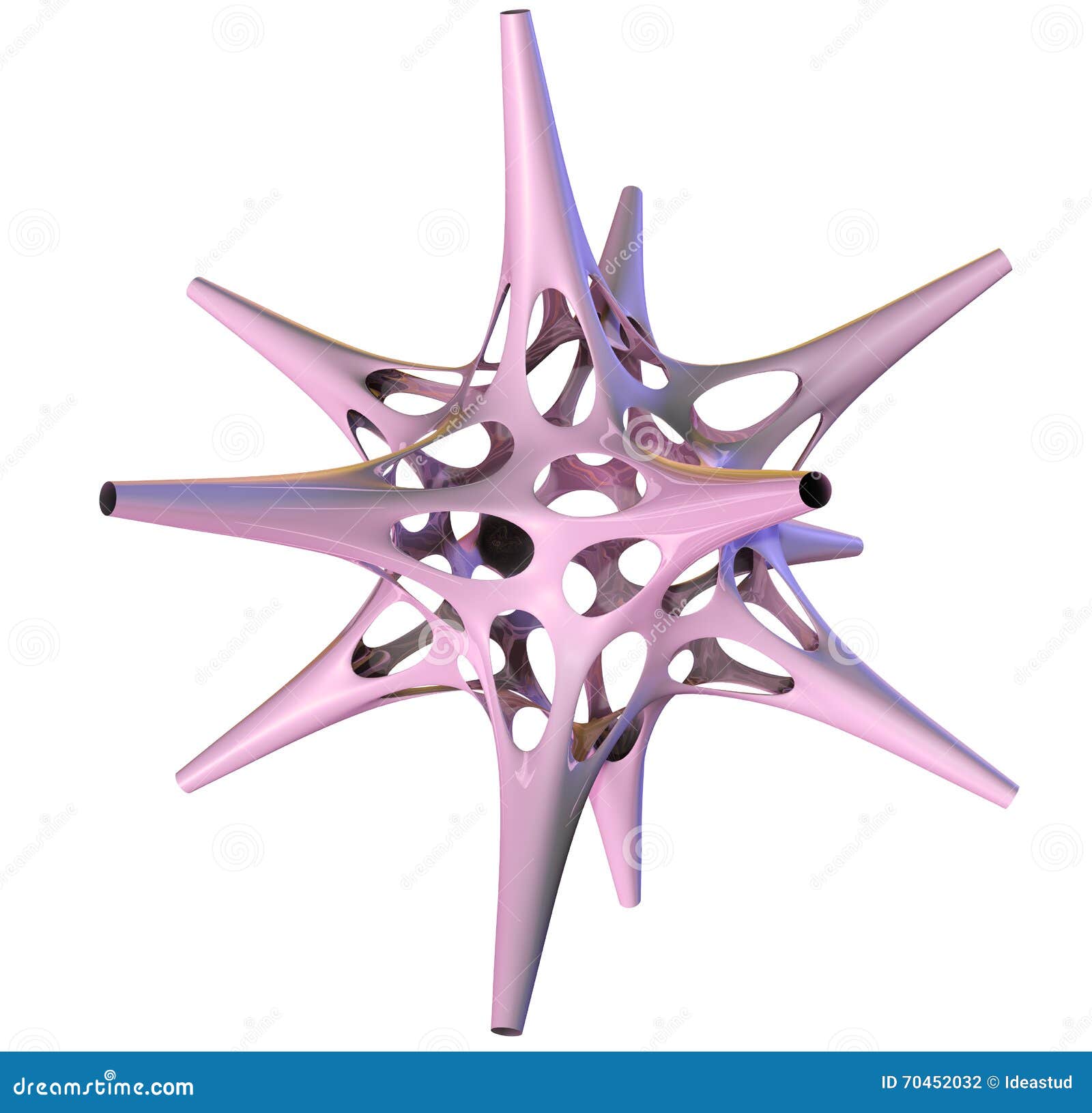 Ejemplo 3D Del Objeto Tridimensional Como La Estrella Del Poliedro ...