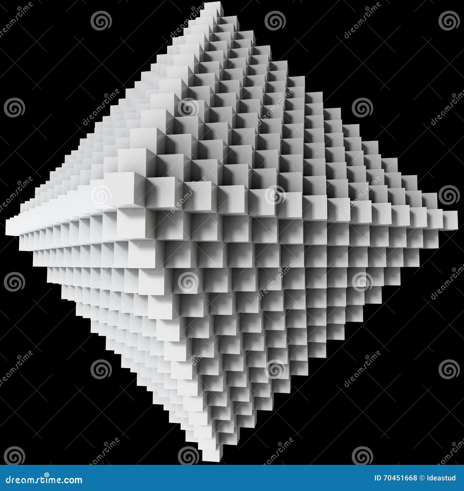 Ejemplo 3D Del Objeto Tridimensional Del Rombo Stock de ilustración ...