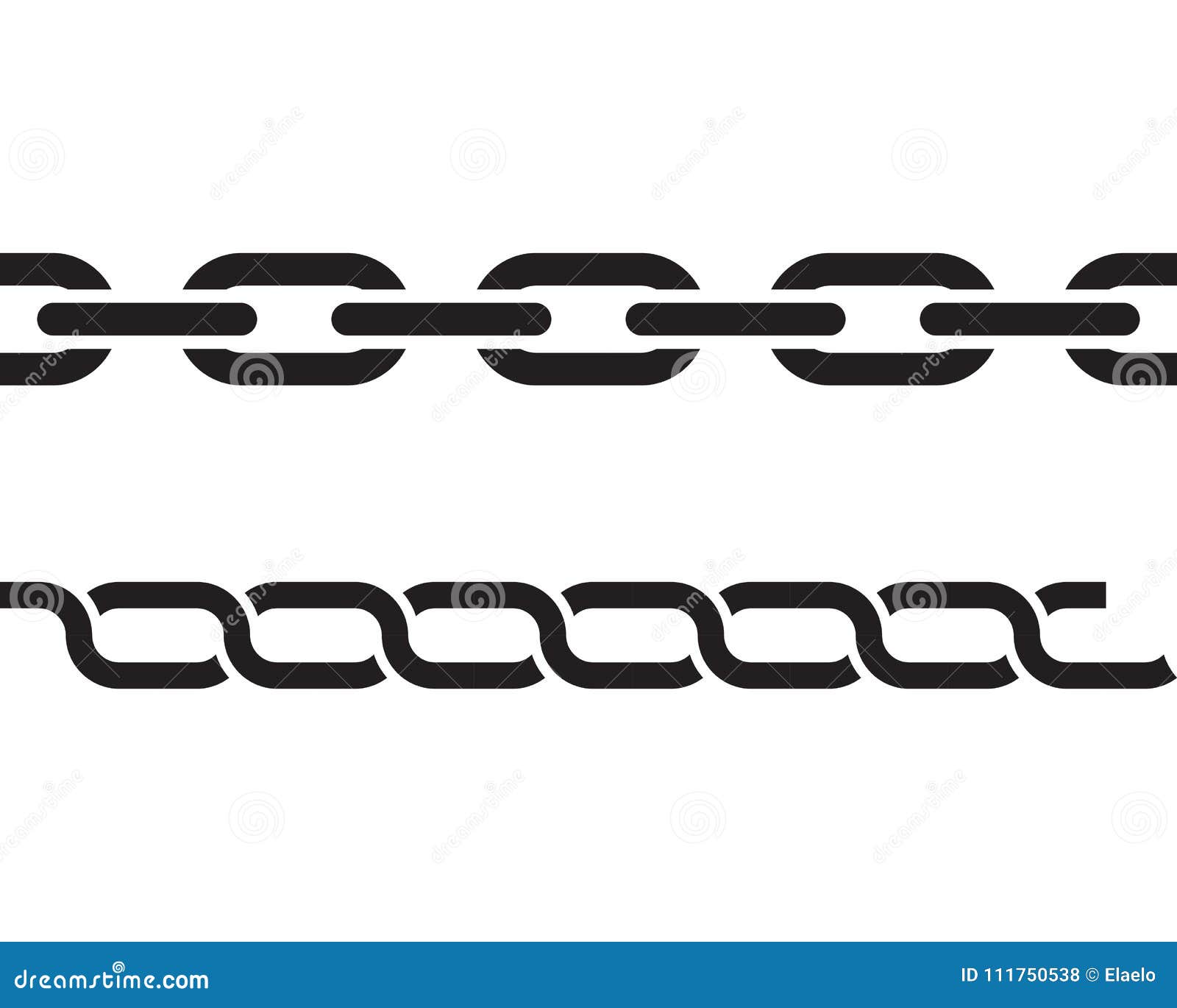 Ejemplo De Cadena Del Vector Del Icono Ilustración del Vector ...