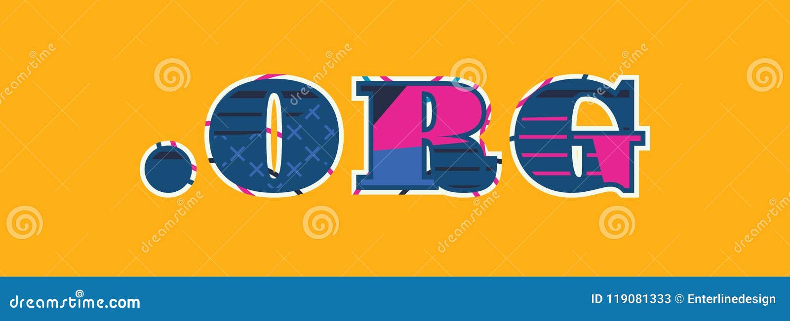 Ejemplo De Dot Org Concept Word Art Ilustración del Vector ...