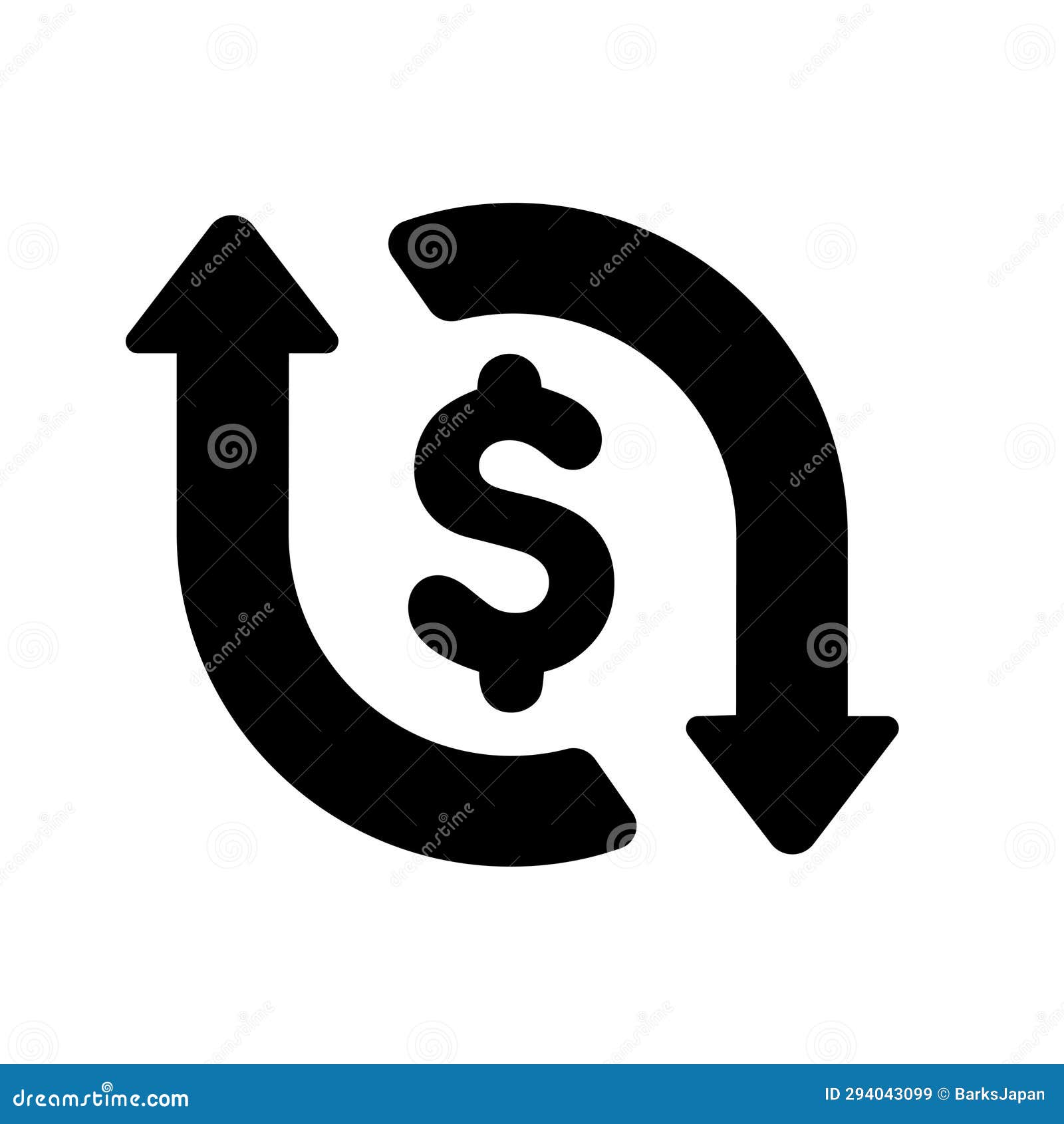 Ejemplo De Icono Del Vector Del Tipo De Cambio Stock de ilustración ...