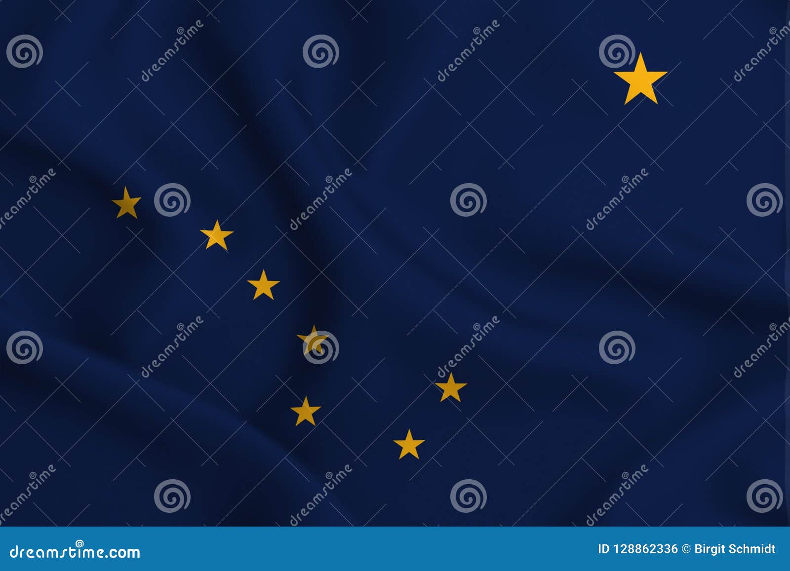 Ejemplo De La Bandera De Alaska Stock de ilustración - Ilustración de ...