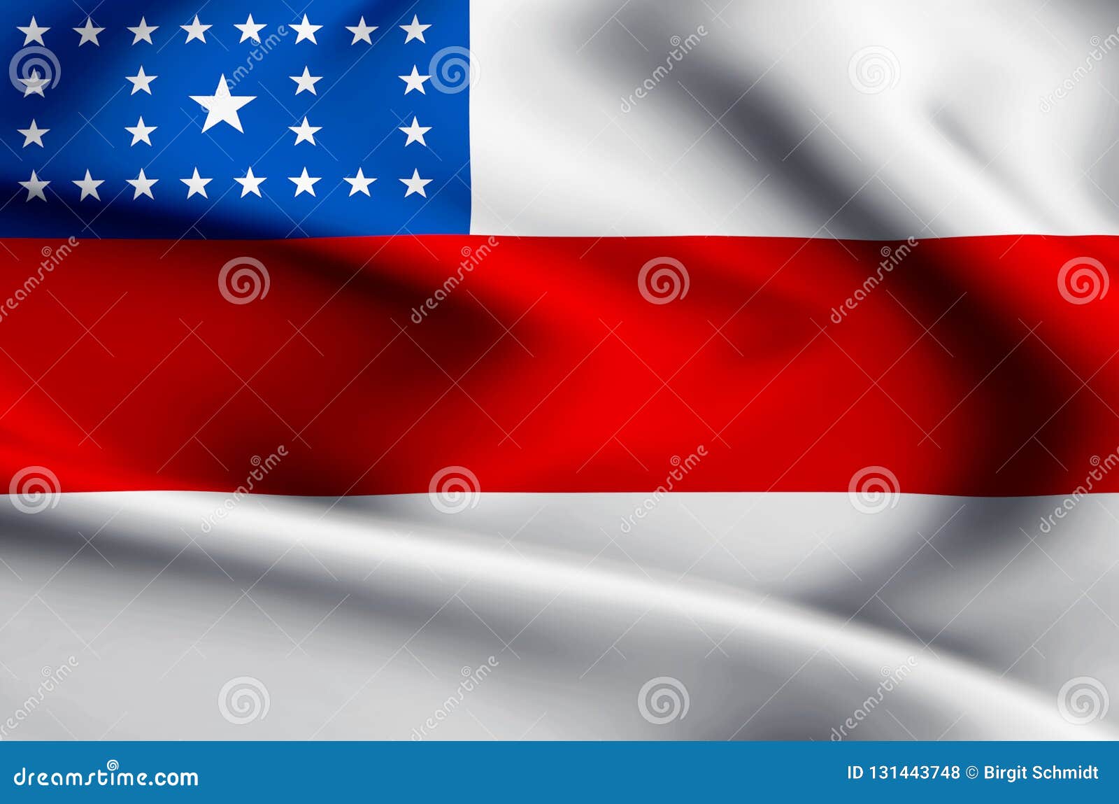 Ejemplo De La Bandera De Amazonas Stock de ilustración - Ilustración de ...