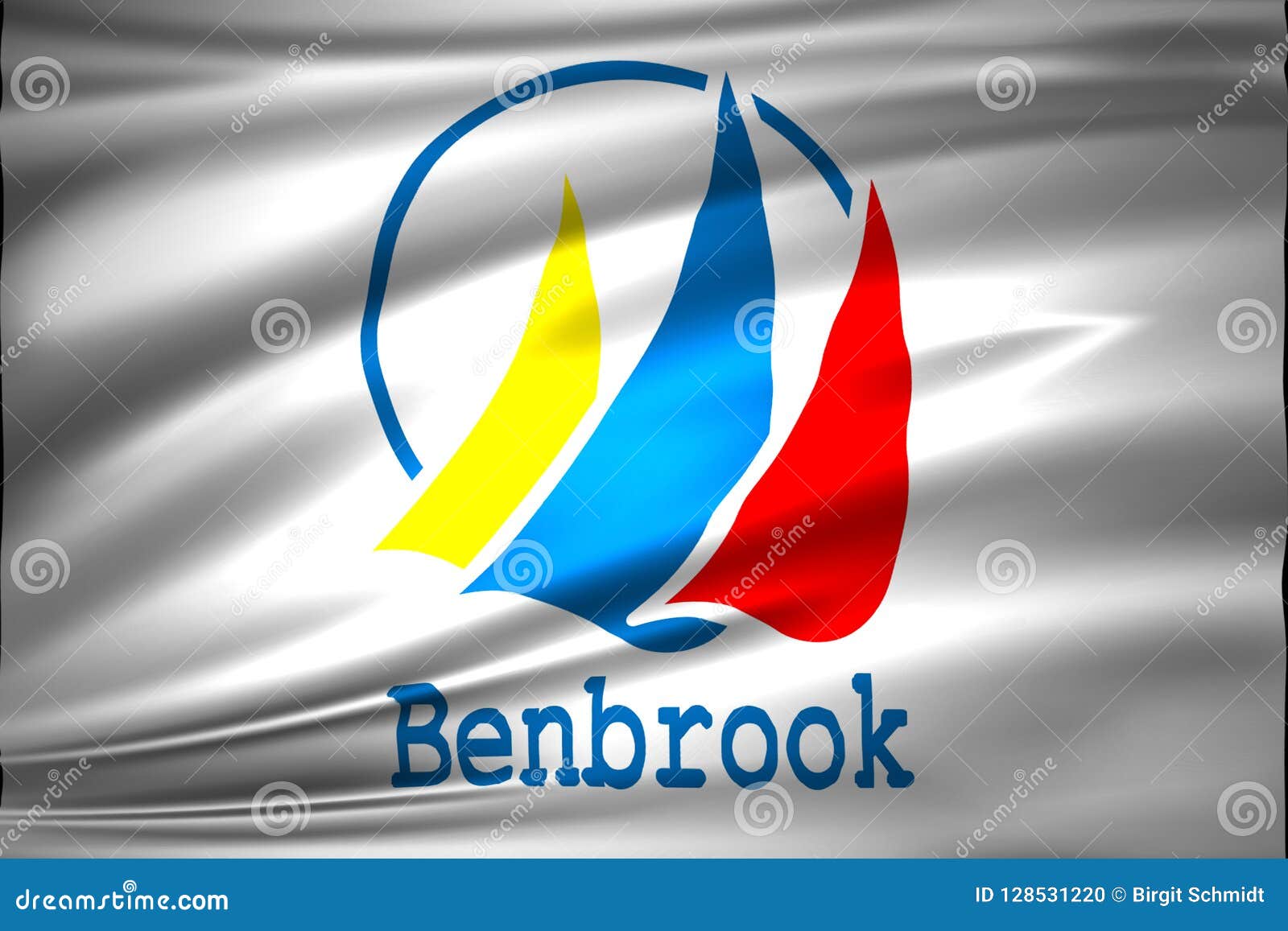 Ejemplo De La Bandera De Benbrook Stock de ilustración - Ilustración de ...