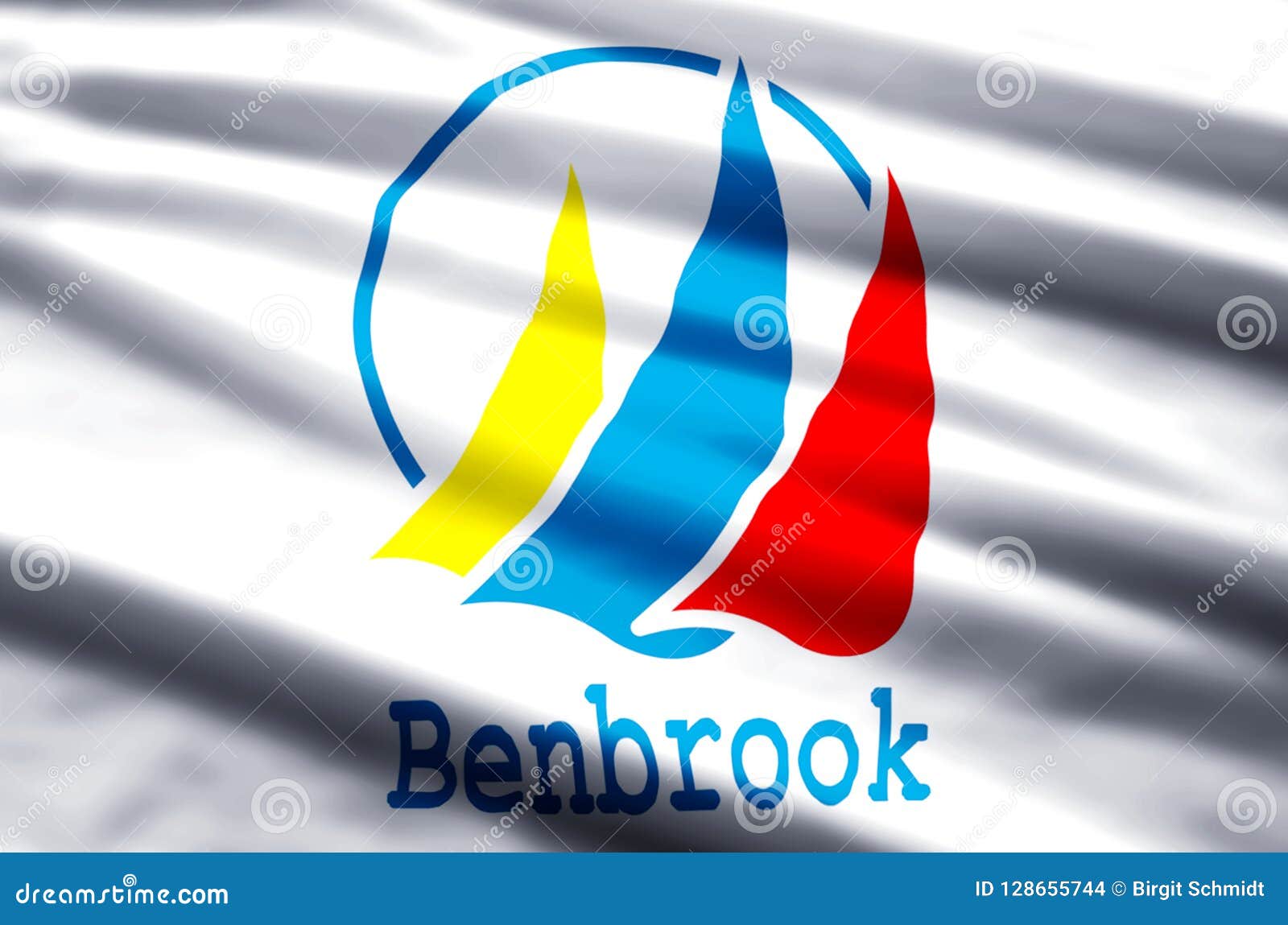 Ejemplo De La Bandera De Benbrook Stock de ilustración - Ilustración de ...