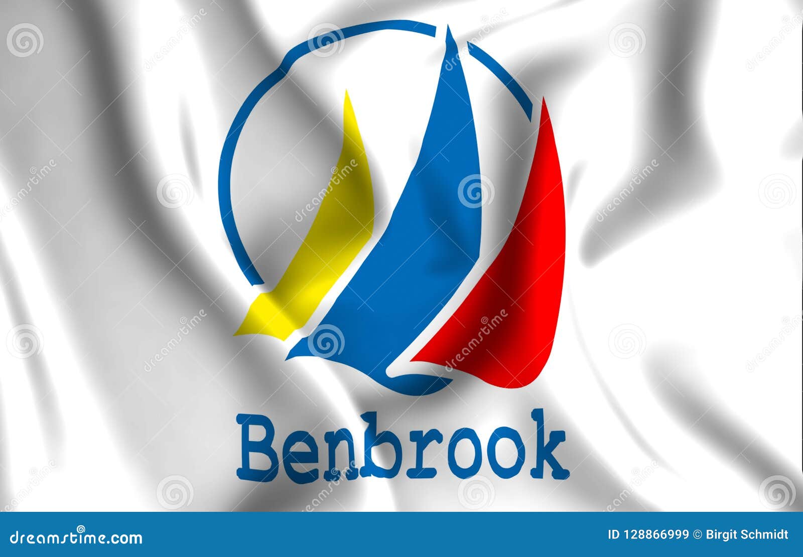 Ejemplo De La Bandera De Benbrook Stock de ilustración - Ilustración de ...