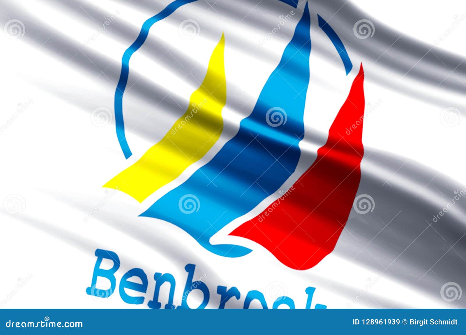 Ejemplo De La Bandera De Benbrook Stock de ilustración - Ilustración de ...