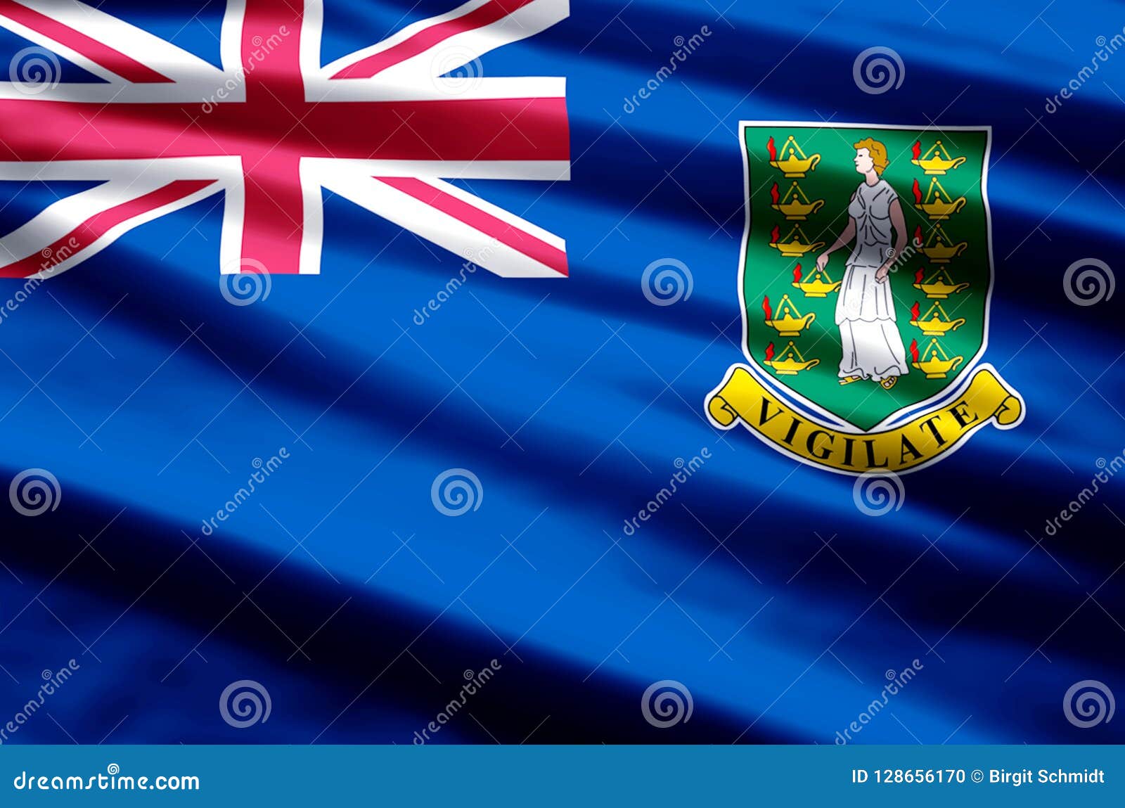 Ejemplo De La Bandera De British Virgin Islands Stock de ilustración ...