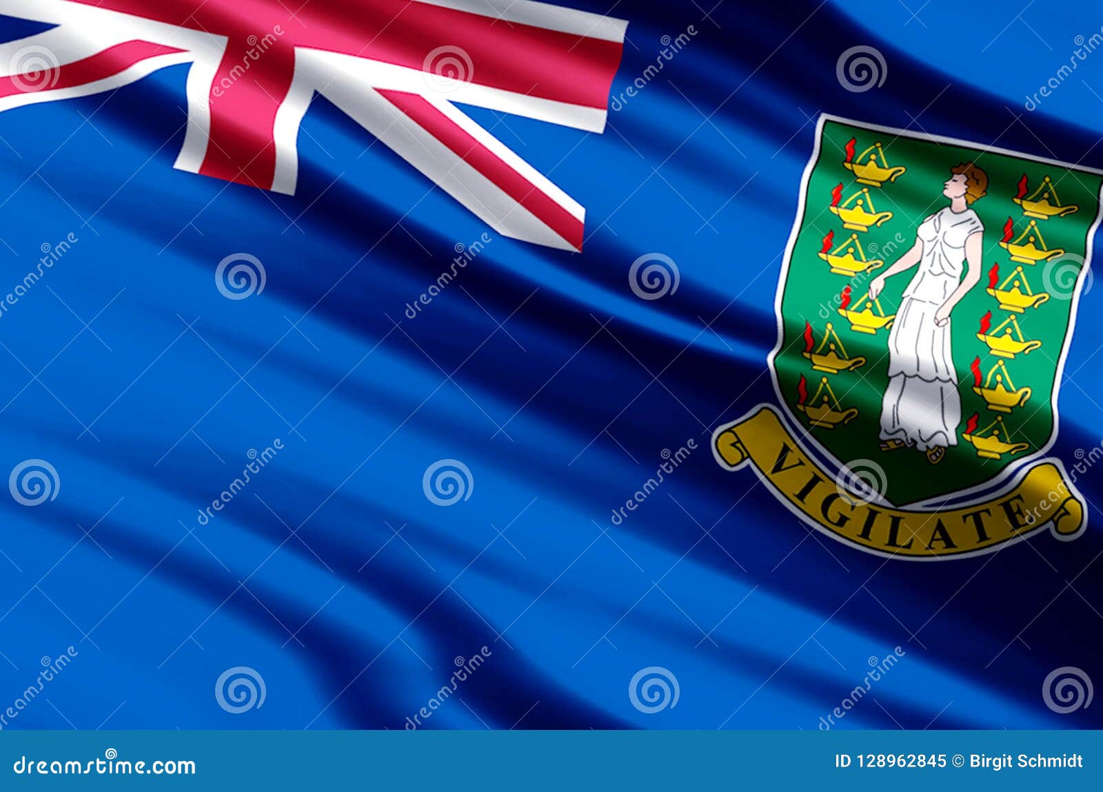 Ejemplo De La Bandera De British Virgin Islands Stock de ilustración ...
