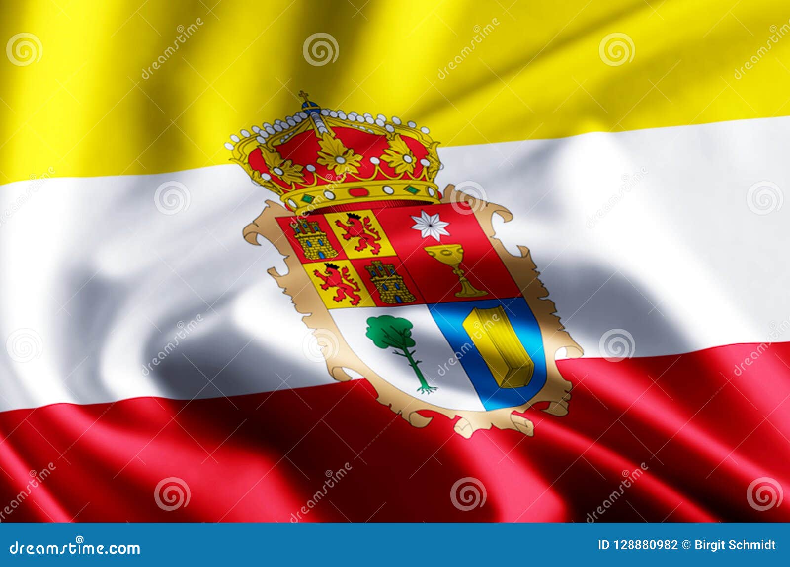 Ejemplo De La Bandera De Cuenca Stock de ilustración - Ilustración de ...