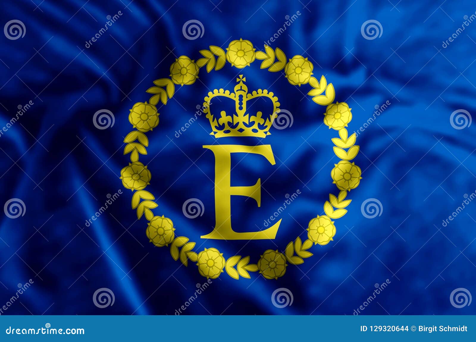 Ejemplo De La Bandera De Eiir Stock de ilustración - Ilustración de ...