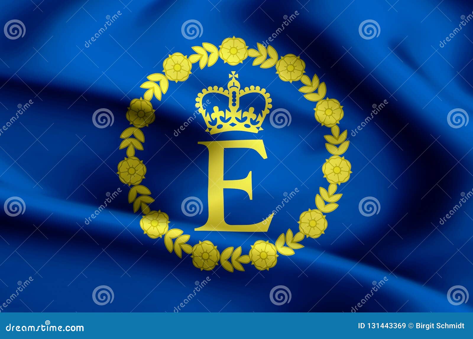 Ejemplo De La Bandera De Eiir Stock de ilustración - Ilustración de ...