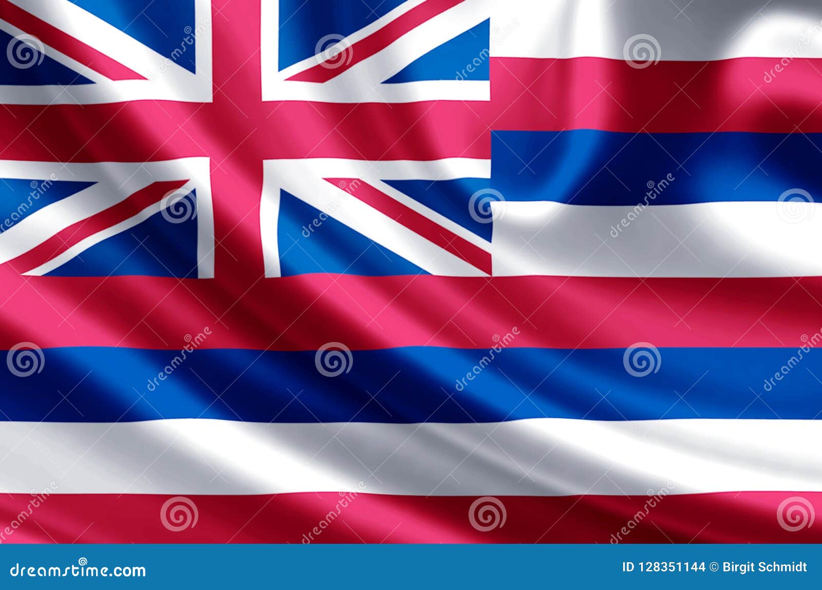 Ejemplo De La Bandera De Hawaii Stock de ilustración - Ilustración de ...