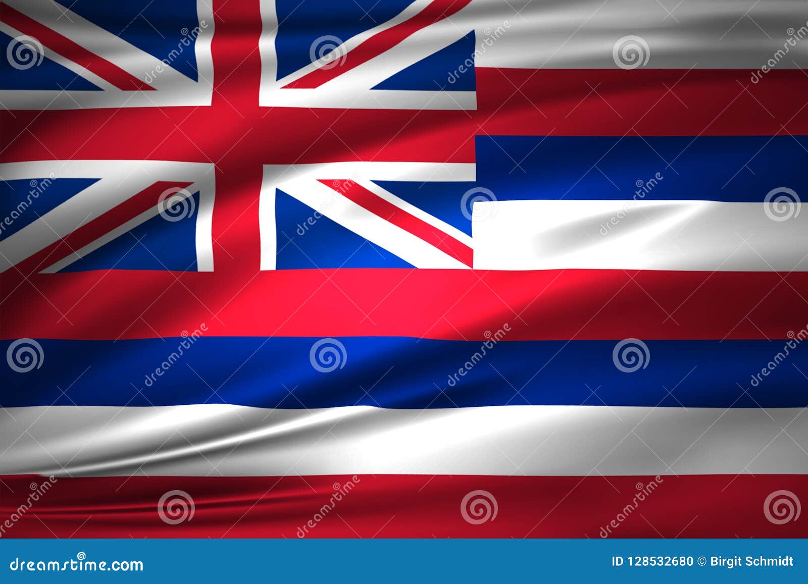 Ejemplo De La Bandera De Hawaii Stock de ilustración - Ilustración de ...